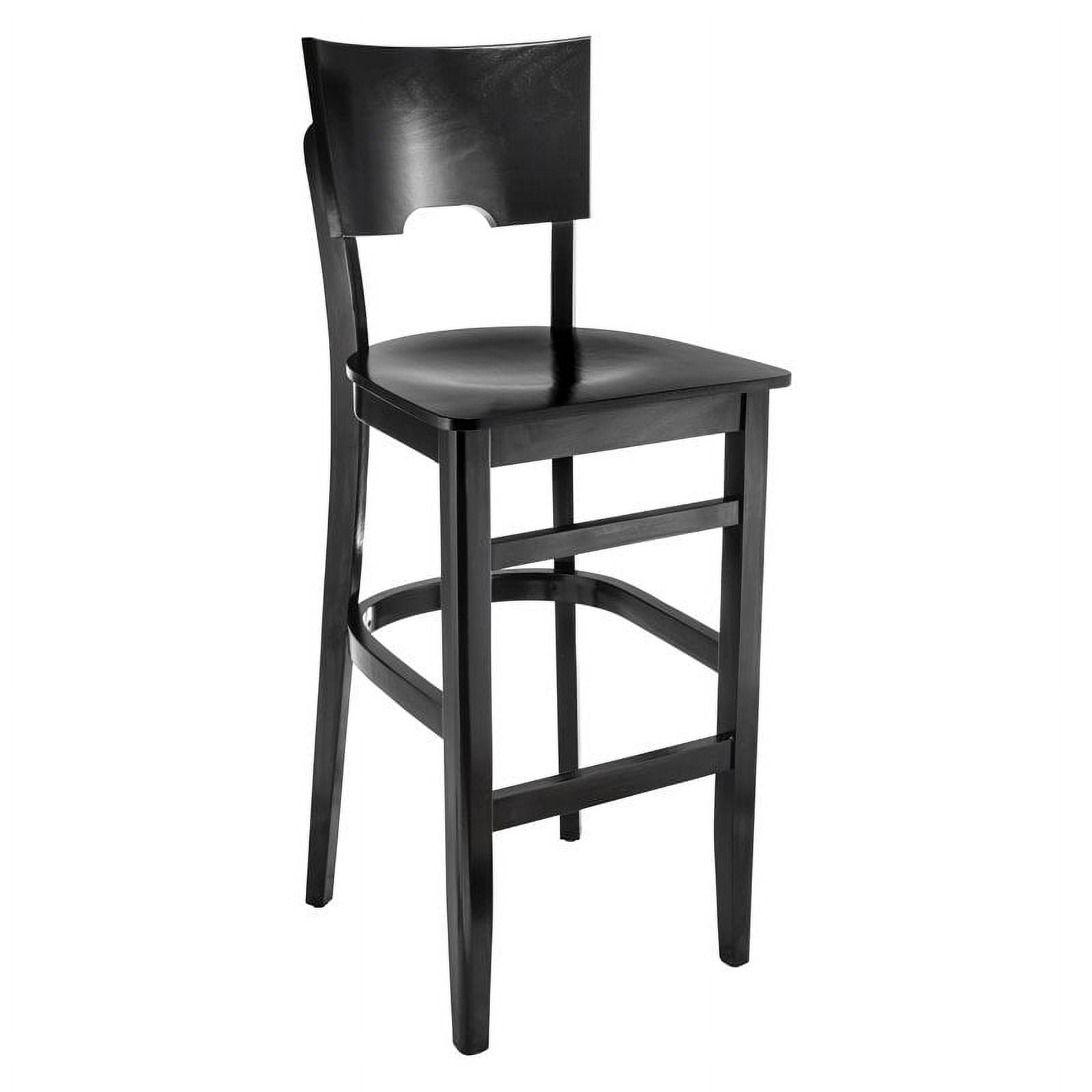 Beechwood Mountain Index 30" Wooden Bar Stool in Black - Walmart.com