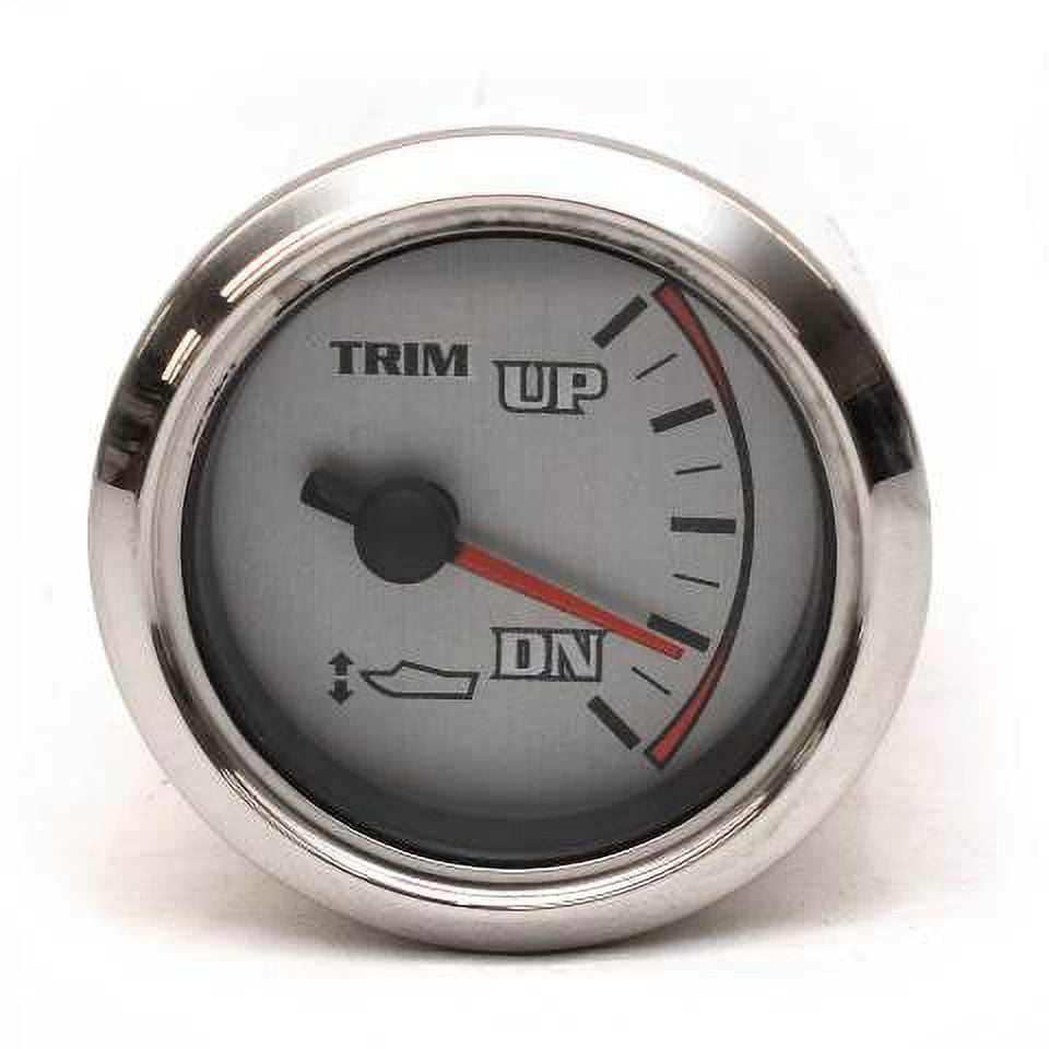 Beede Boat Trim Gauge 960717 | Stratos 2 1/8 Inch Silver - Walmart.com