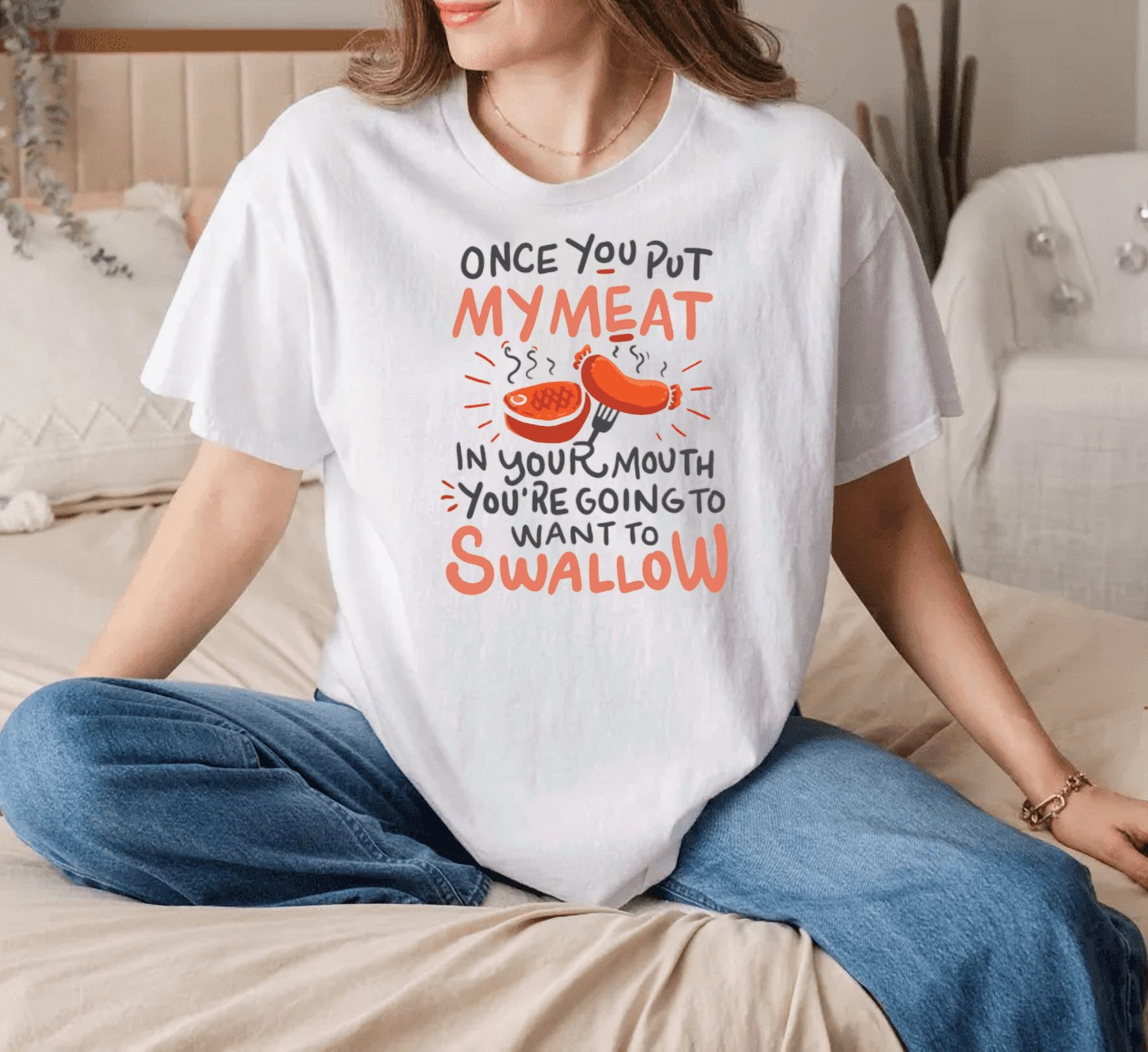 Beef BBQ Cow Cut Diagram Graphic Unisex T-Shirt for Meat Fans up to ...