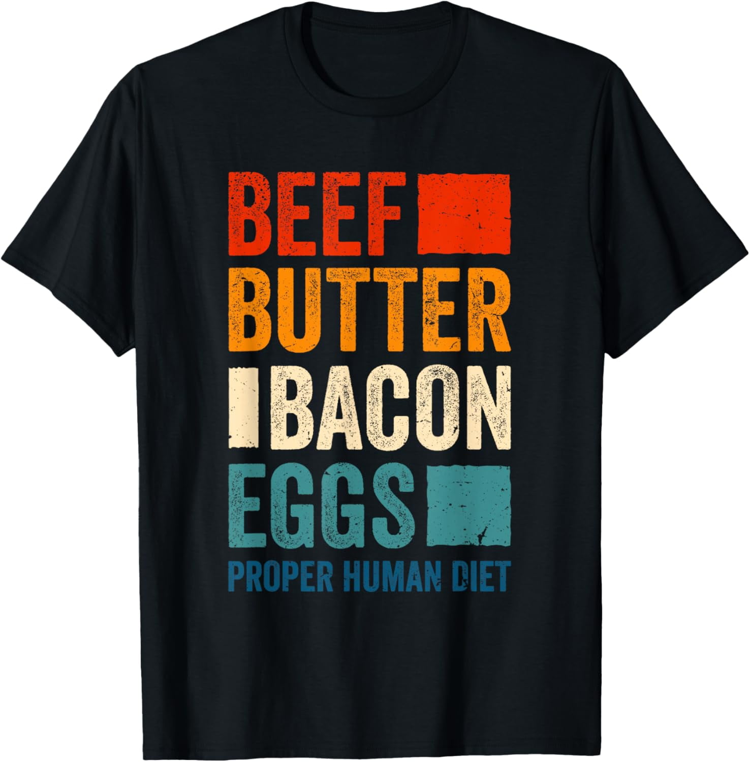 t-shirt Beef Bacon Eggs Human Diet, Meat Eating and Human Diet T-Shirt ...