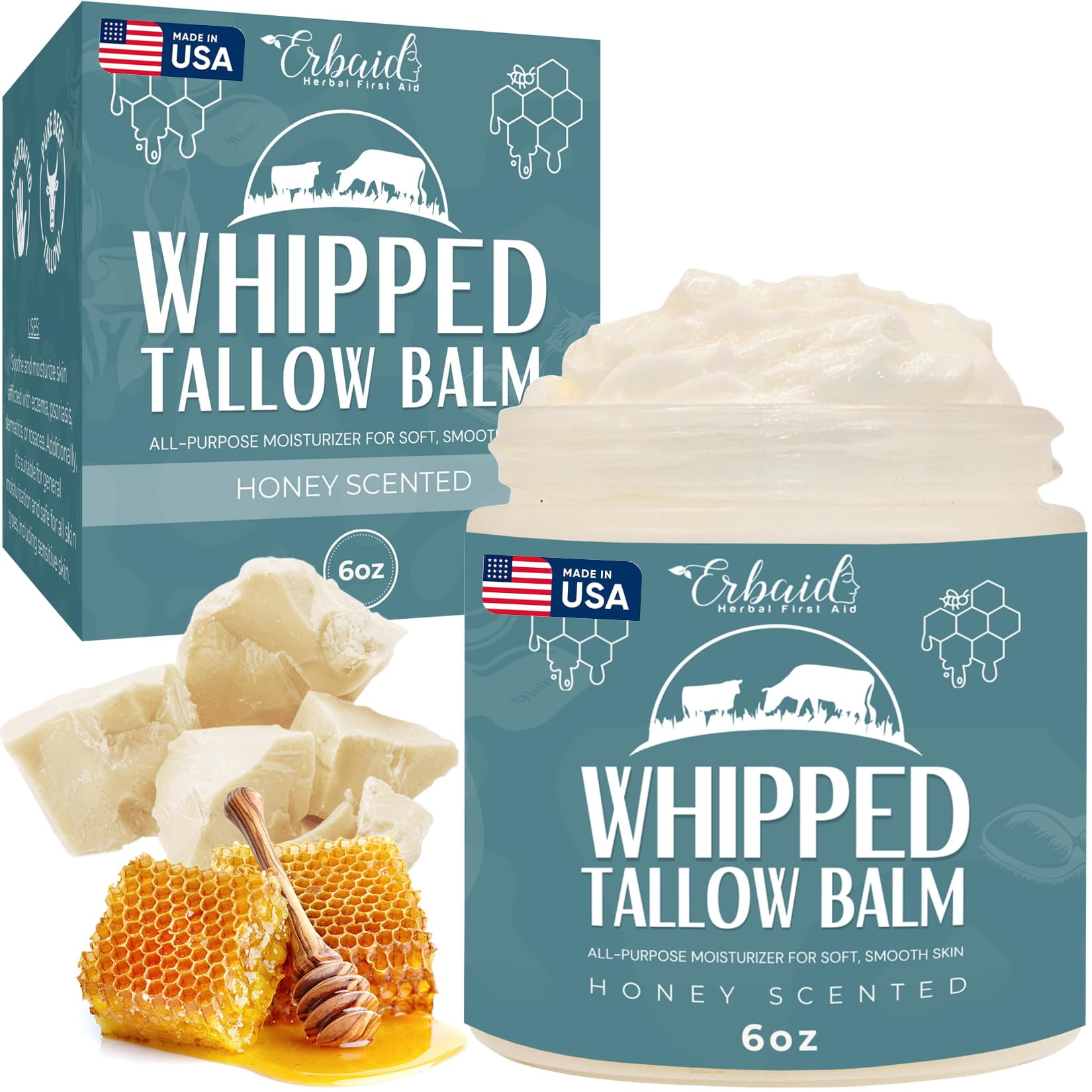 Beef Balm - CCF19 Natural Grass Fed Whipped and Honey All Purpose Balm ...