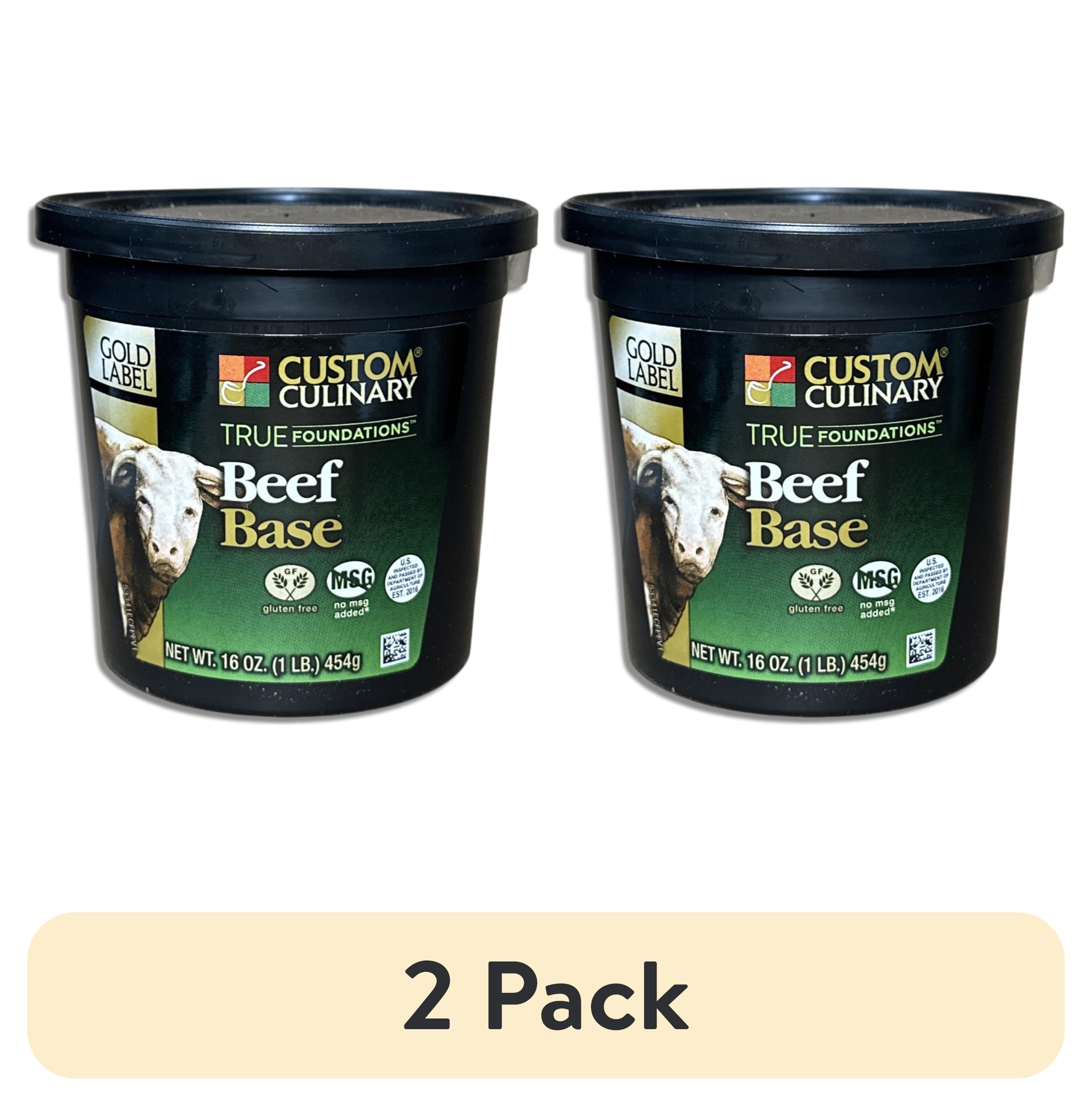 (2 pack) Beef Base by Custom Culinary | 1 Pound Tub | No added Msg ...