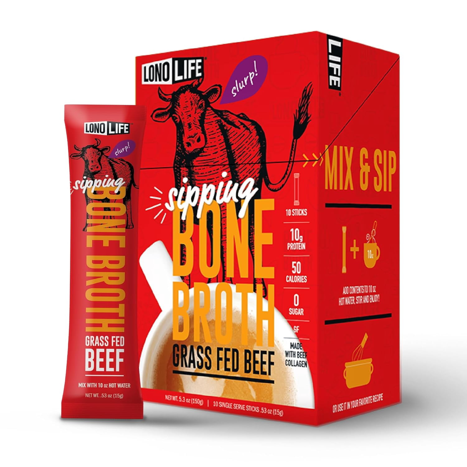 Beef Bone Broth Sticks 10g Protein Keto Friendly 10 Portable beef-bone-broth-sticks-10g-protein-keto-friendly-10-portable