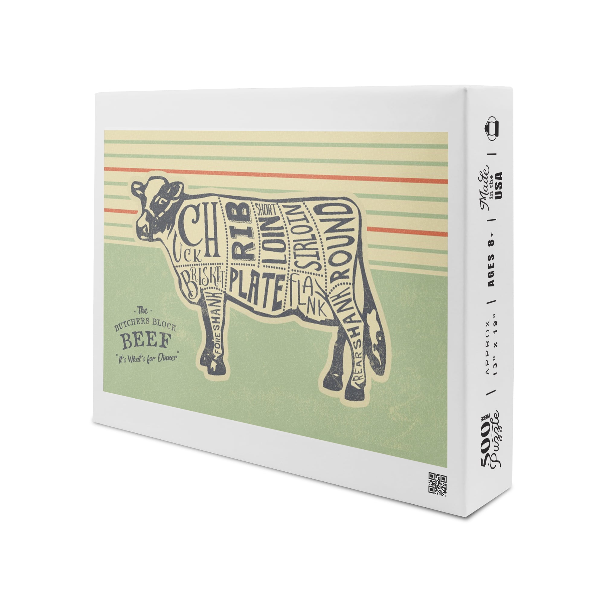 Beef, Butchers Block Meat Cuts (19x27 inches, Premium 500 Piece Jigsaw ...