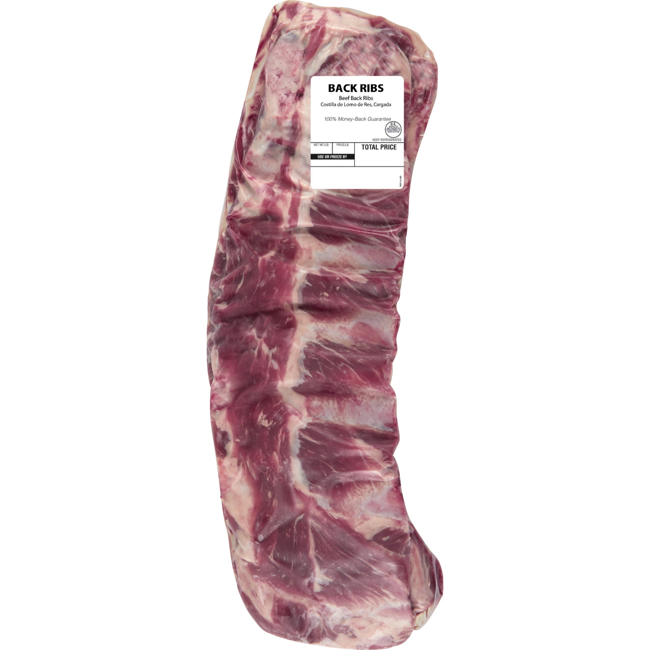 Beef Back Ribs, Bone-In, USDA Select - Walmart.com