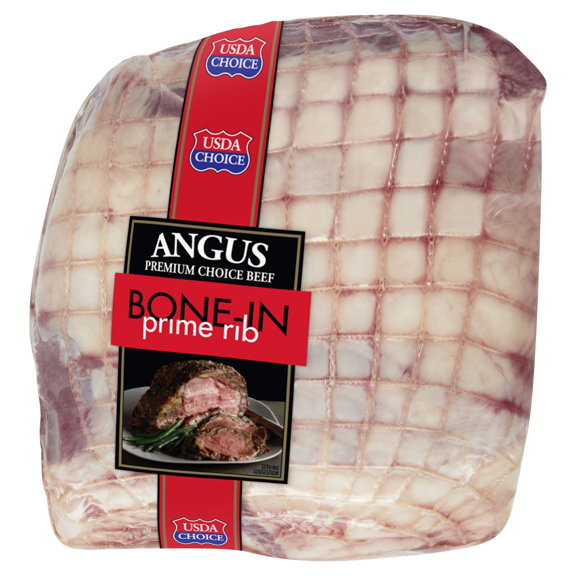 Prime Rib Beef Roast, Choice Angus Beef, Bone-In, 1 per Package, 4.0 ...