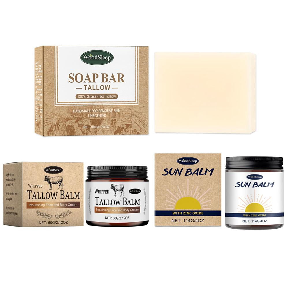 Beef Fat Skincare Set body cleansing moisturizing smooth skin Soap ...