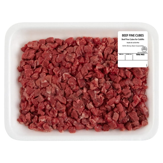 Beef Fine Cubes for Tacos, Tray, Fresh, 1.0 - 1.5 lb - Walmart.com