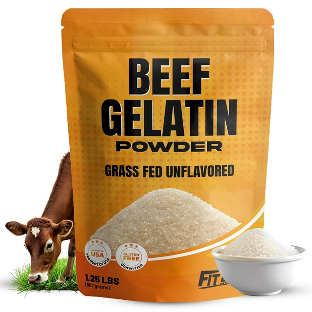 Beef Gelatin Powder 1.25 lbs - Grass-Fed, Unflavored, Non-GMO - Premium ...