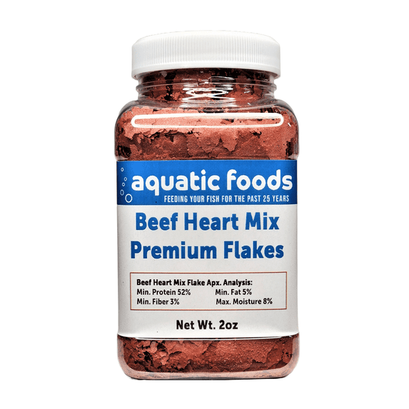 Beef Heart Custom Mix Flakes of Beef Heart, Shrimp Prawns for Color ...