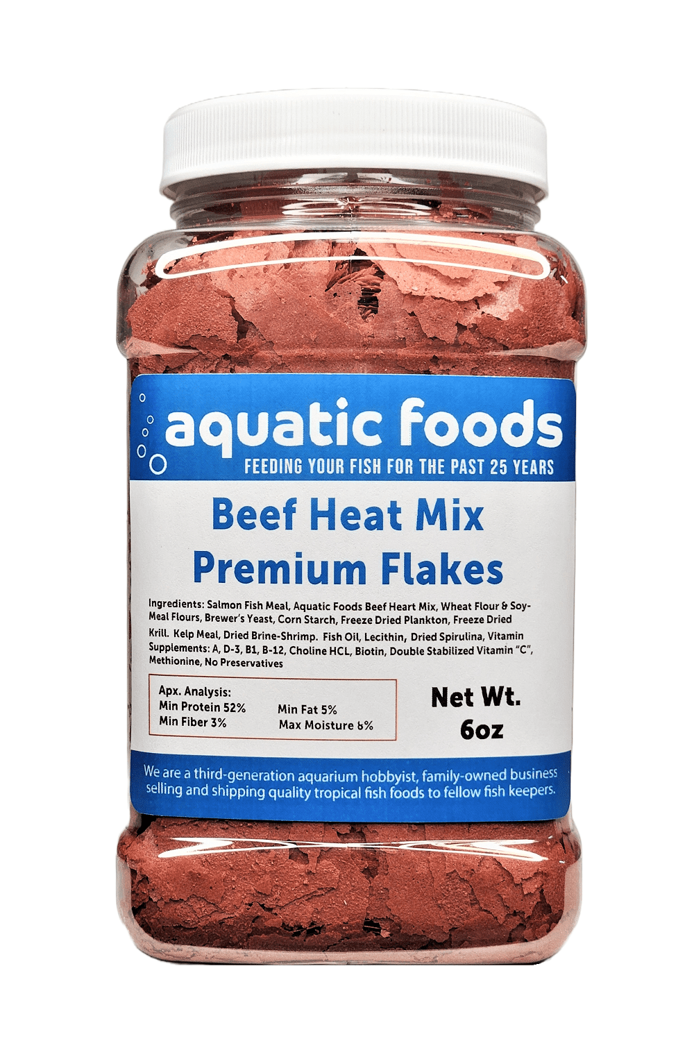 Beef Heart Custom Mix Flakes of Beef Heart, Shrimp Prawns for Color ...