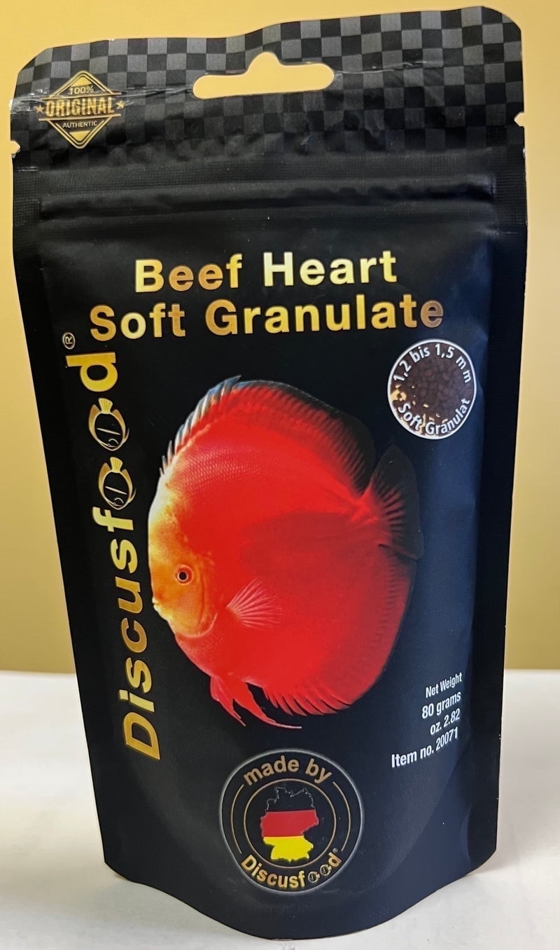 Discusfood Beef Heart Soft Granulate Premium Fish Food, 2.82oz, Pellets ...