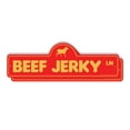 Beef Jerky (2 Pack) Plastic Street Sign - 6 Inch X 18 Inch Gift Snack ...