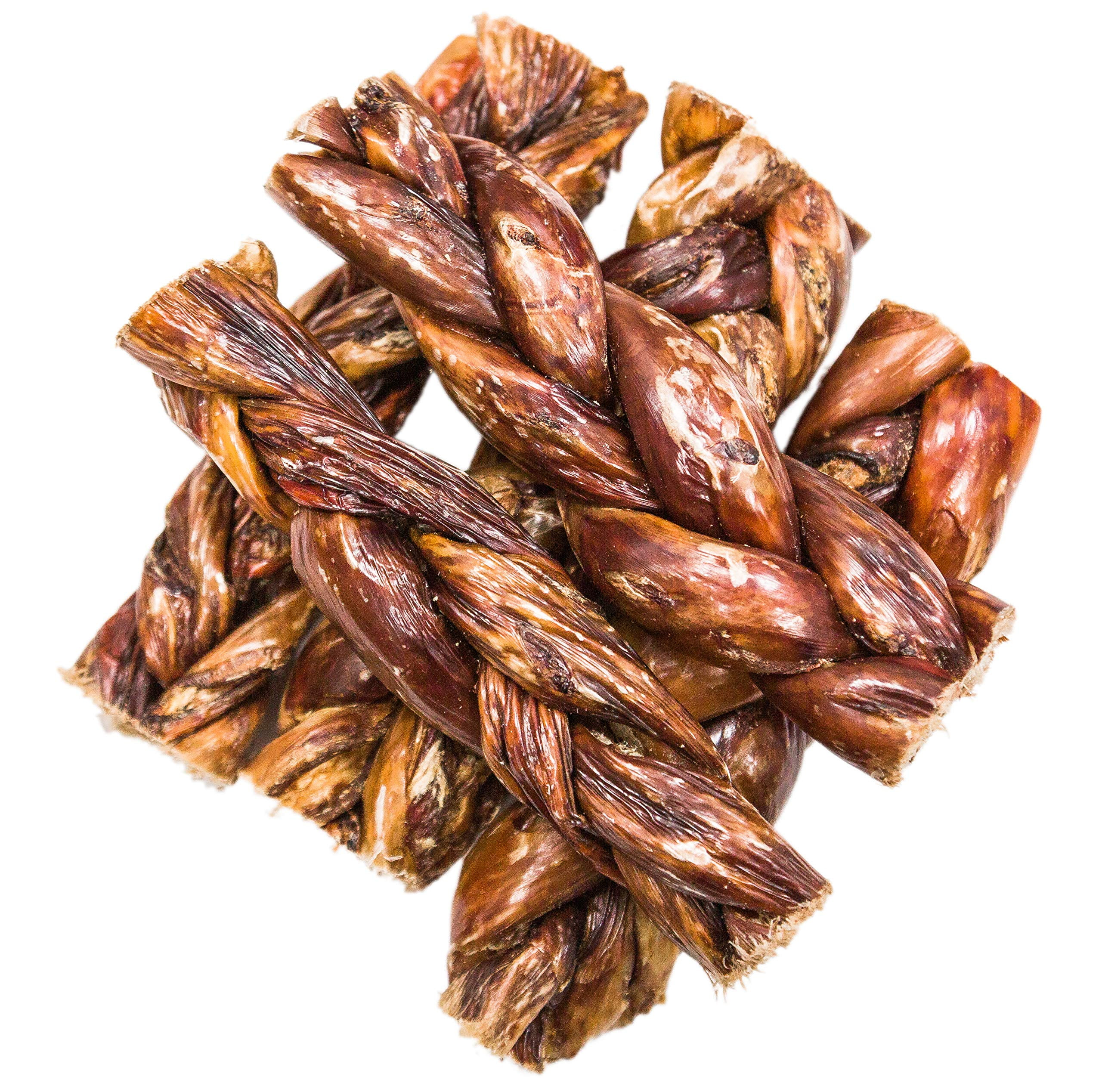 Beef Jerky Dog Treats Thick Esophagus Braided Sticks Dog Chews (6 Inch ...