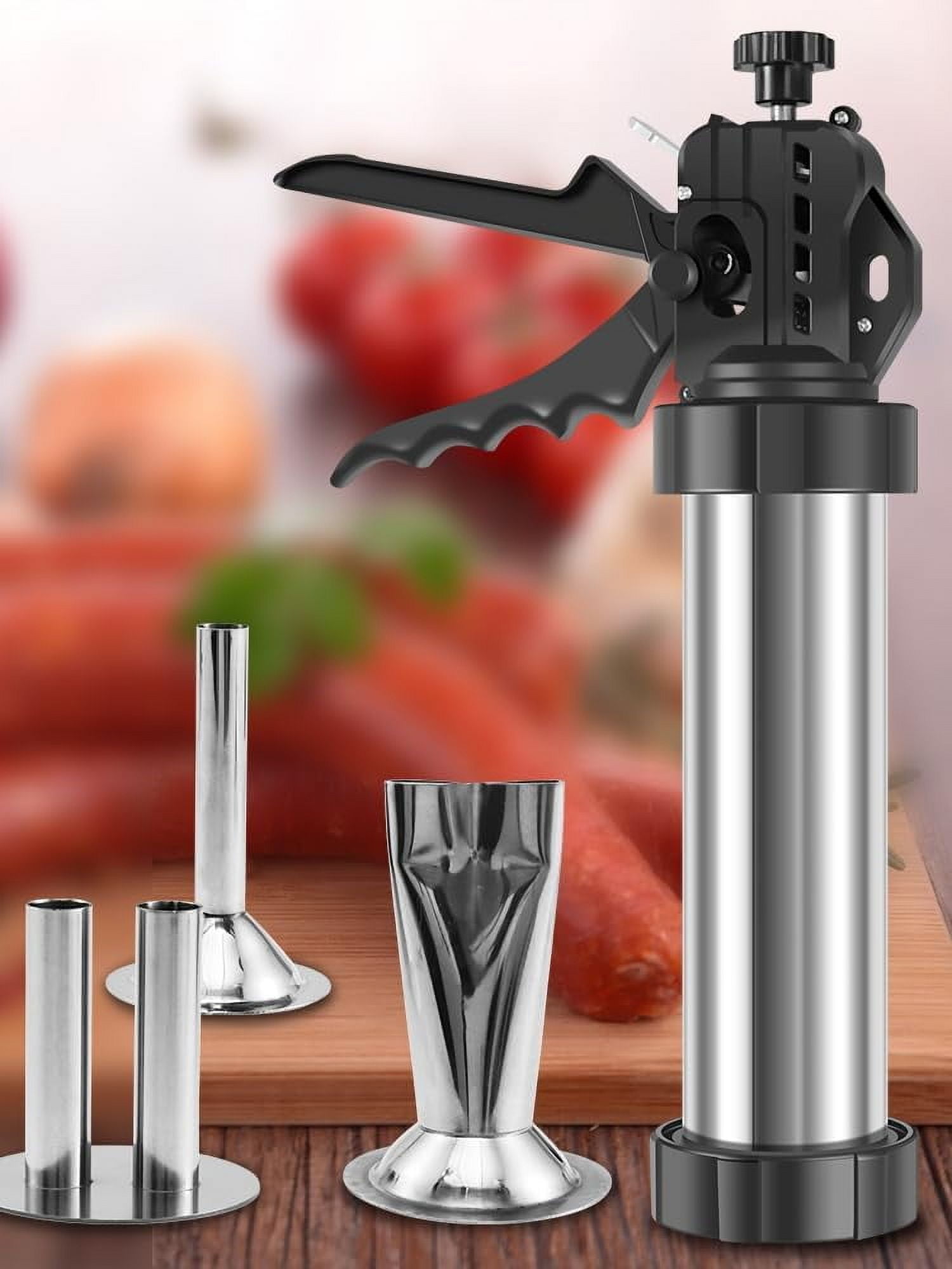 Beef Jerky Maker kit, Stainless Steel Manual Sausage Stuffer Machine ...