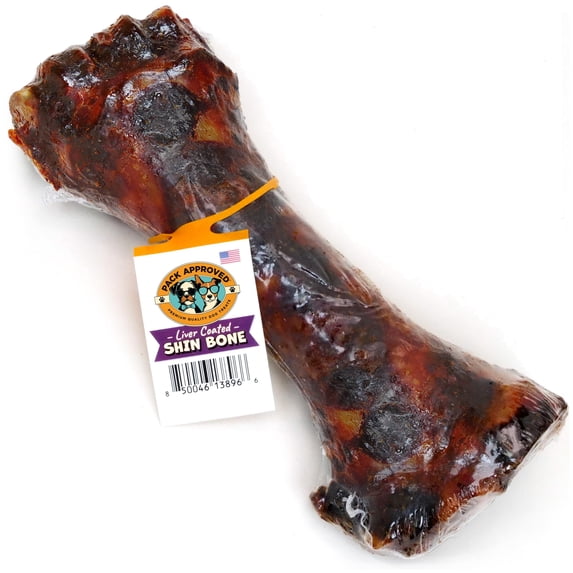 Pack Approved Beef Shin Bones for Dogs - Liver Coated Long Lasting Dog ...
