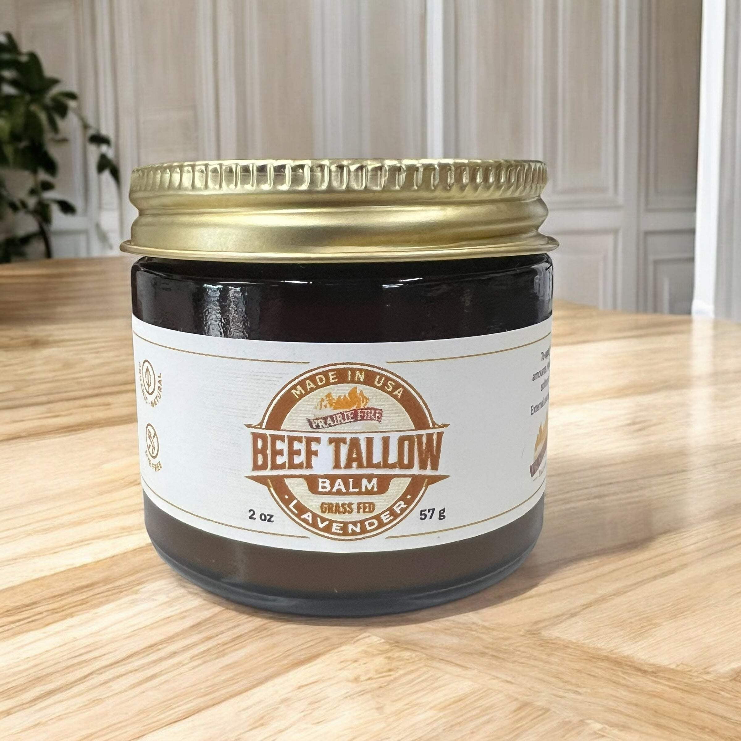 Beef Tallow Balm - 2 oz - Organic Grass Fed and Finished Tallow ...