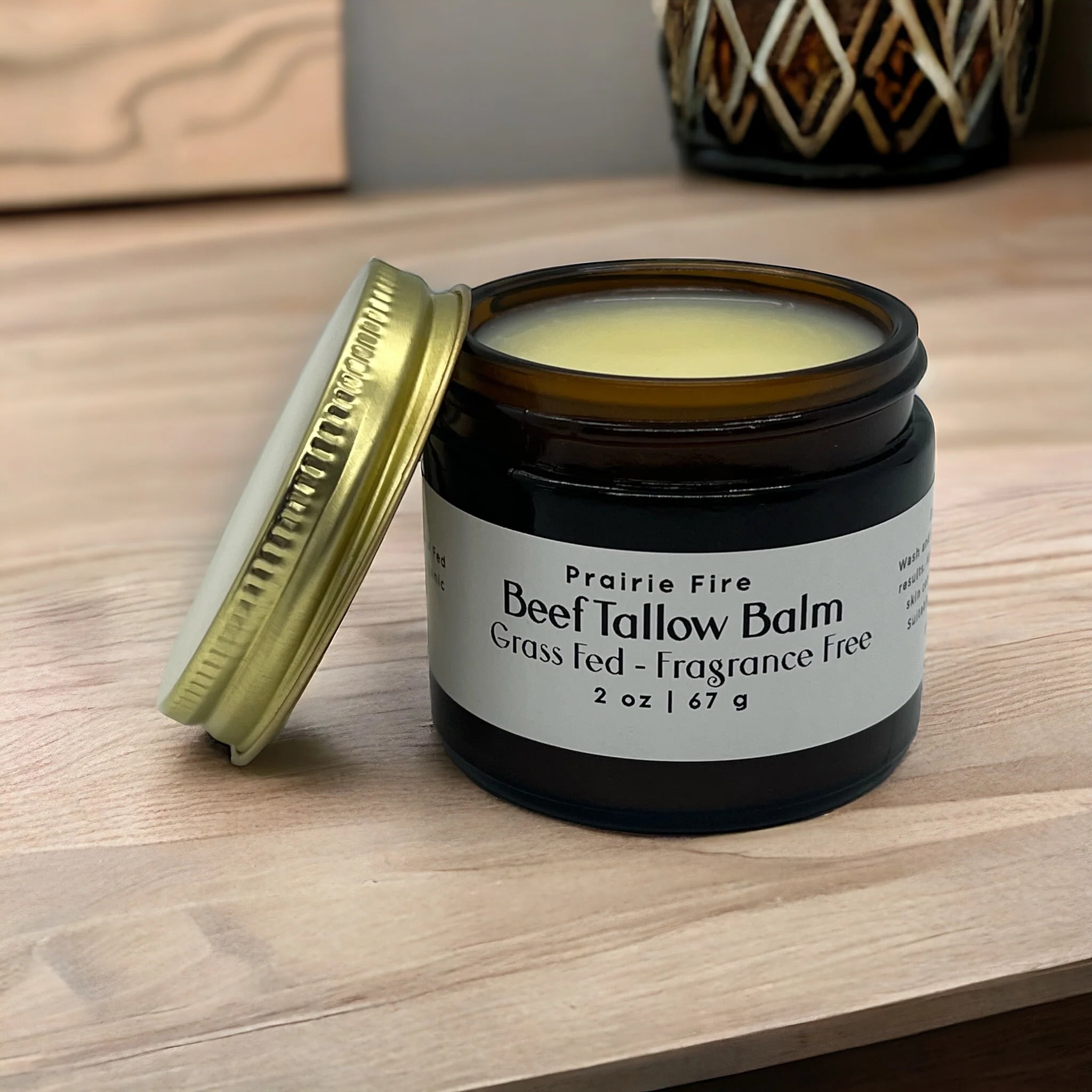 Beef Tallow Balm - 2 oz - Organic Grass Fed and Finished Tallow ...