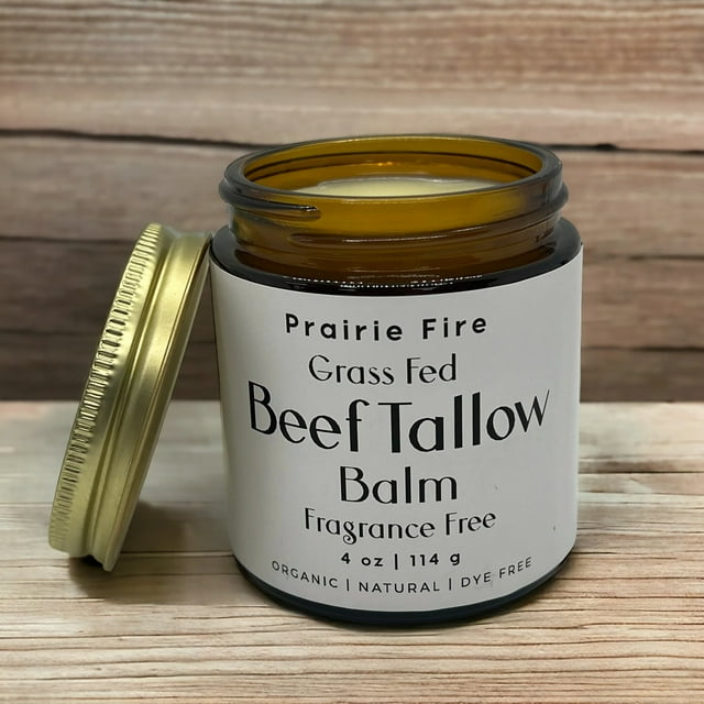 Beef Tallow Balm - 4 oz - Organic Pure Suet Grass Fed and Finished ... Beef Tallow Balm - 4 oz - Organic Pure Suet Grass Fed and Finished ...
