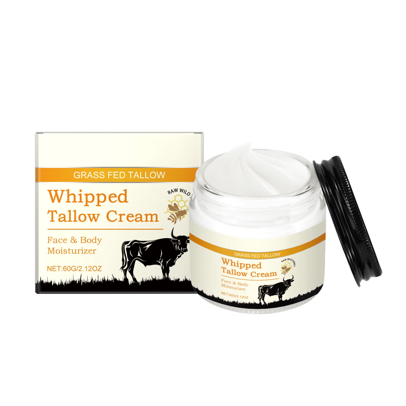 Beef Tallow Balm, Nourishing Skin Cream for Face & Body, Moisturizes ...