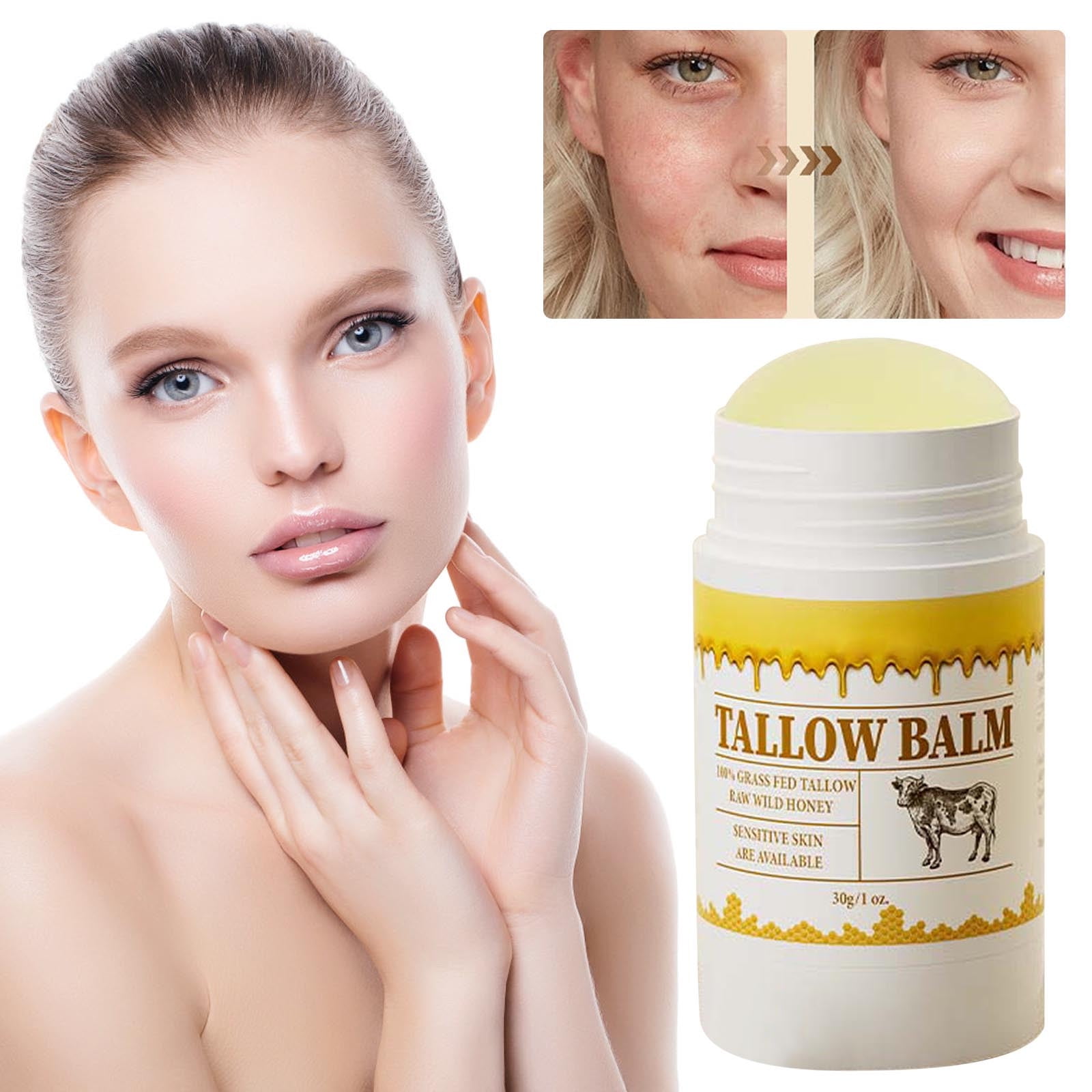 Beef Tallow Balm Stick Beef Tallow Stick Solid Cream Moisturizing Skin ... Beef Tallow Balm Stick Beef Tallow Stick Solid Cream Moisturizing Skin ...