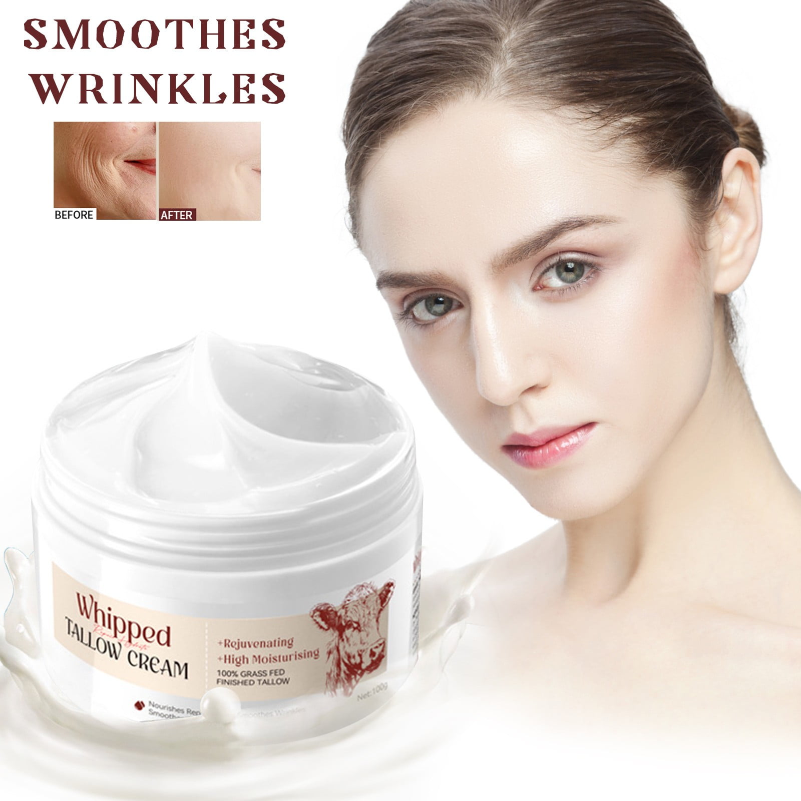 Beef Tallow For Skin Organic Grass Fed Tallow Moisturizing Cream ...