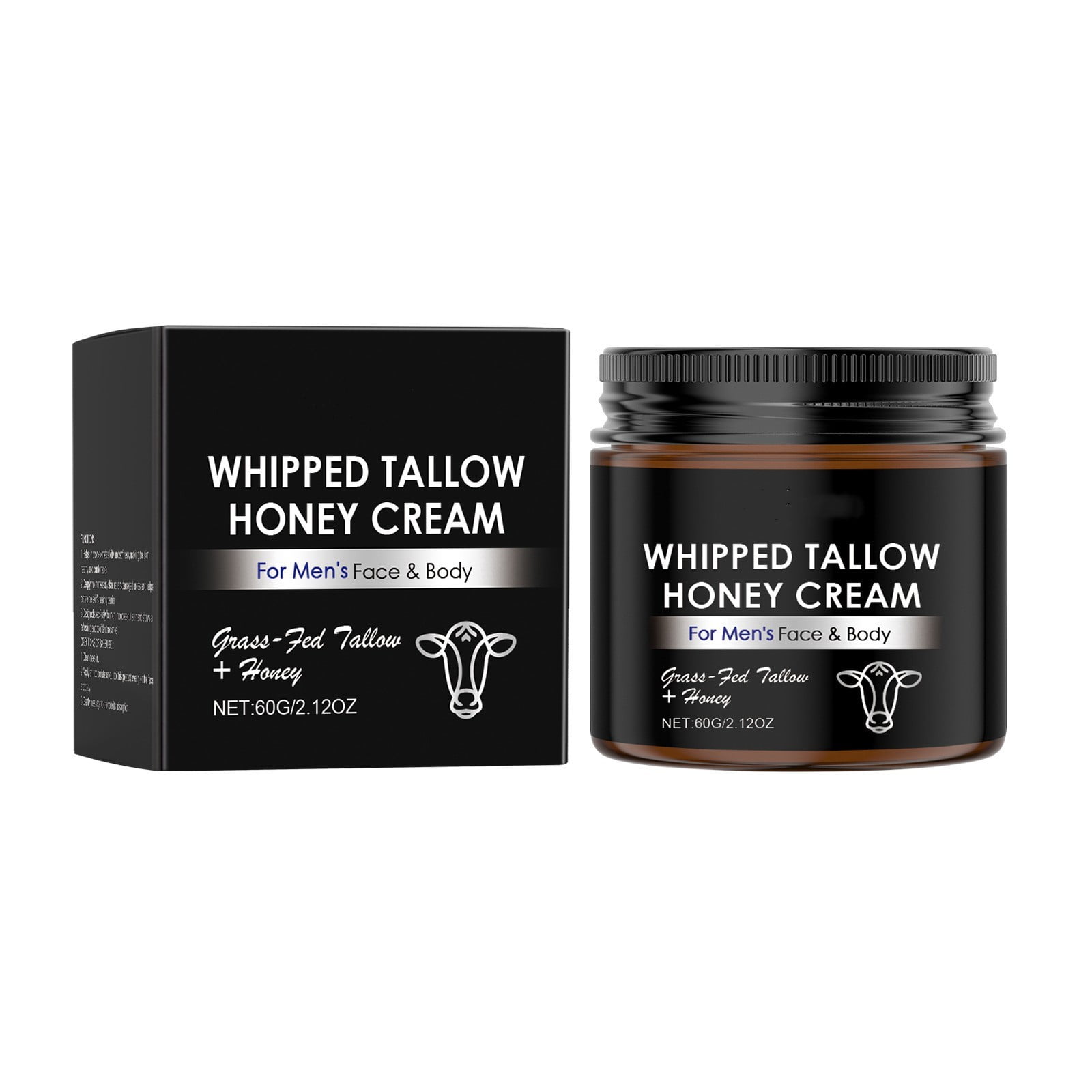 Beef Tallow and Honey Balm for Men: Grass Fed Whipped Beef Tallow With ...