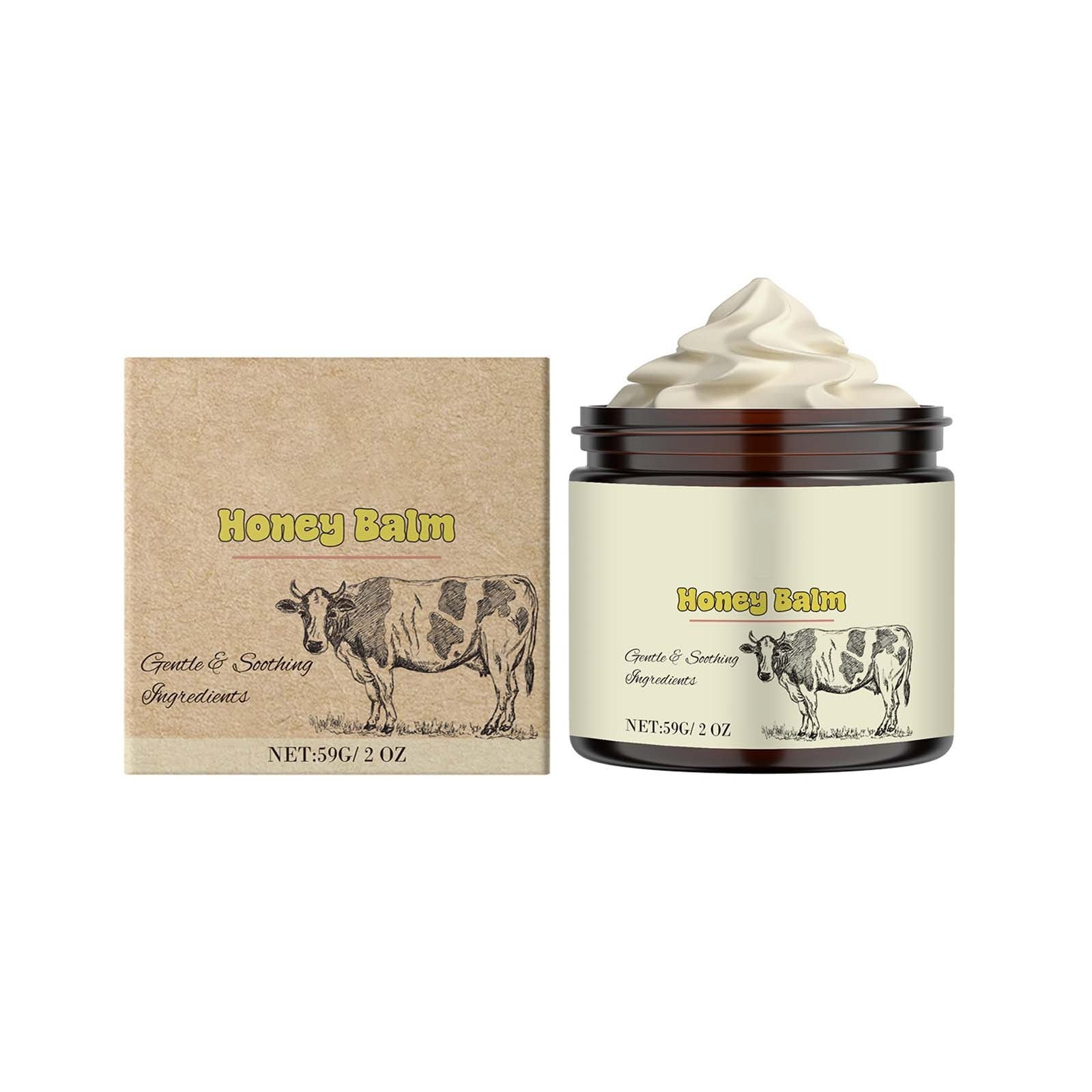 Beef Tallow and Honey Balm for Skin, Grass Fed Whipped Beef Tallow with ...