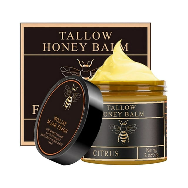 Beef Tallow and Honey Balm for Skin : Grass Fed Whipped Beef Tallow ...