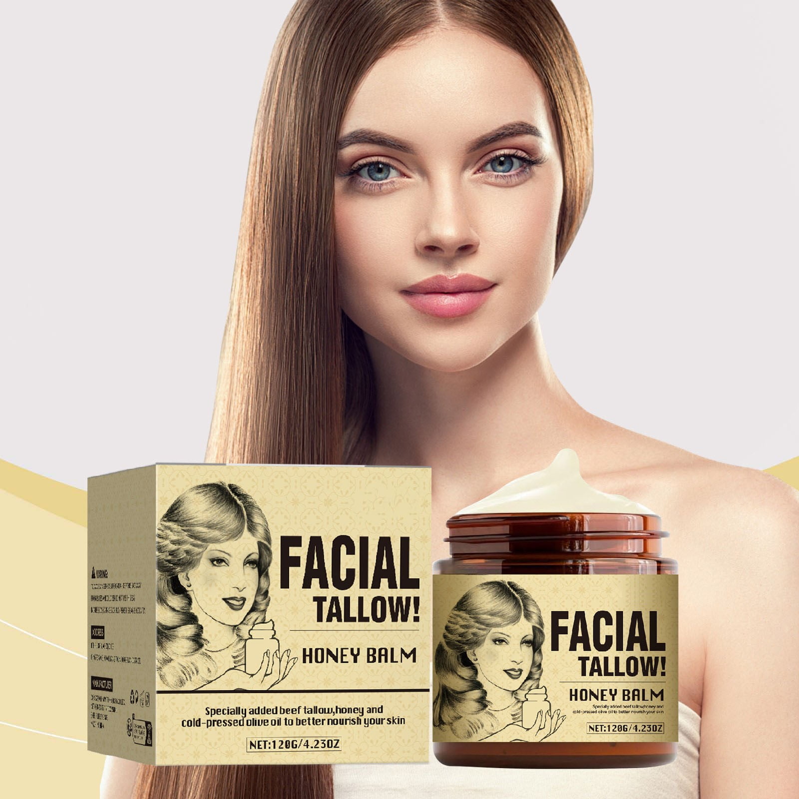 Beef Tallow Moisturizing Cream - Nourishing & Hydrating Face & Body ...