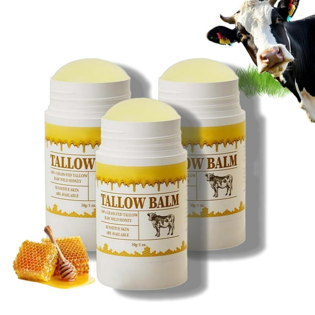 Beef Tallow Moisturizing Stick, Beef Tallow and Manuka Honey Balm ...
