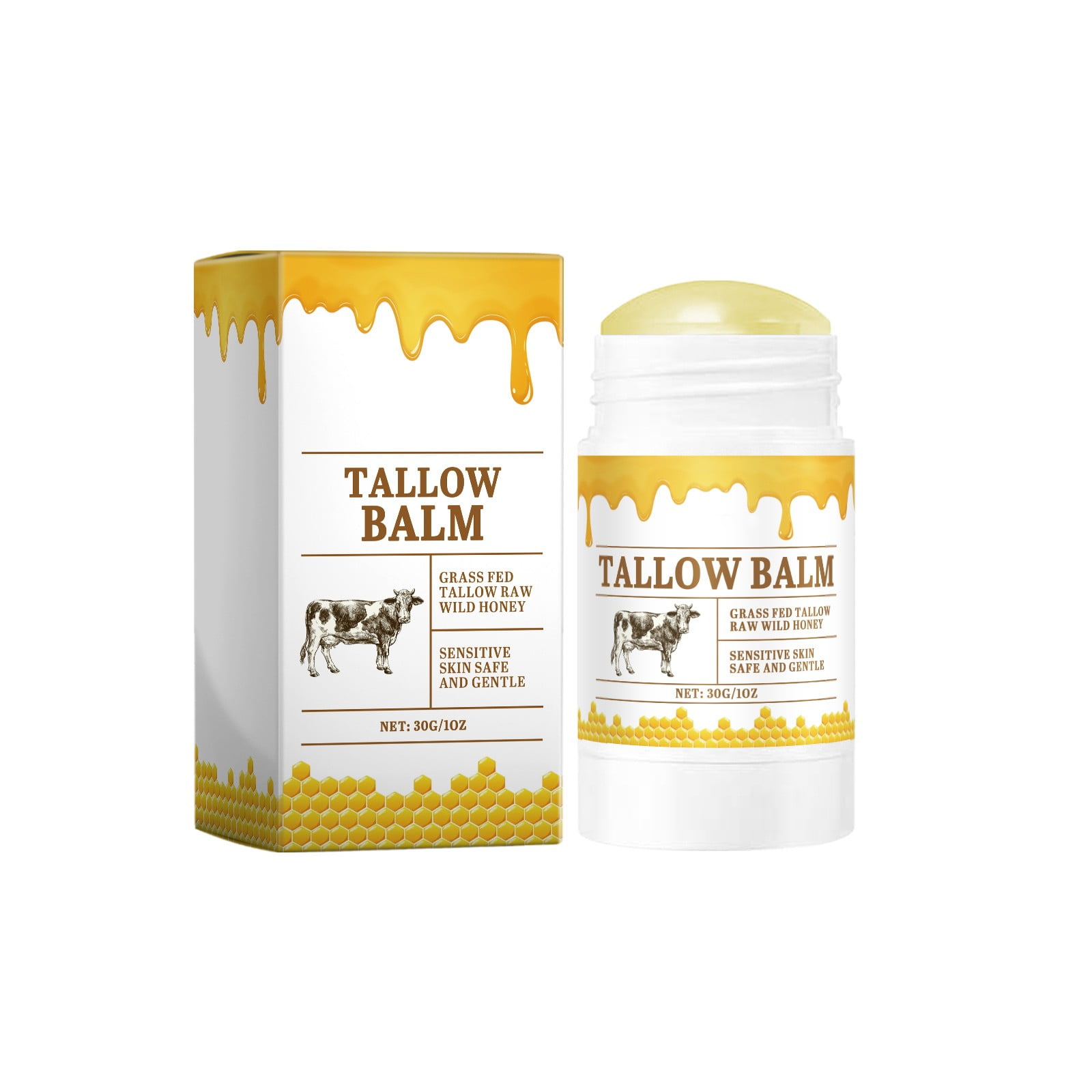 Beef Tallow Moisturizing Stick, Beef Tallow and Manuka Honey Balm ...