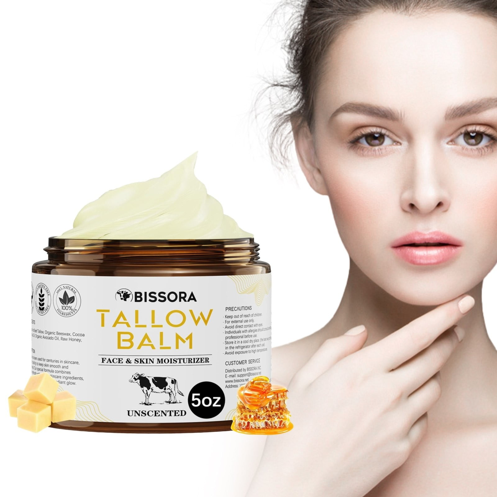 Beef Tallow For Skin,Beef Tallow For Face,Organic Grass-Fed Beef Tallow ...