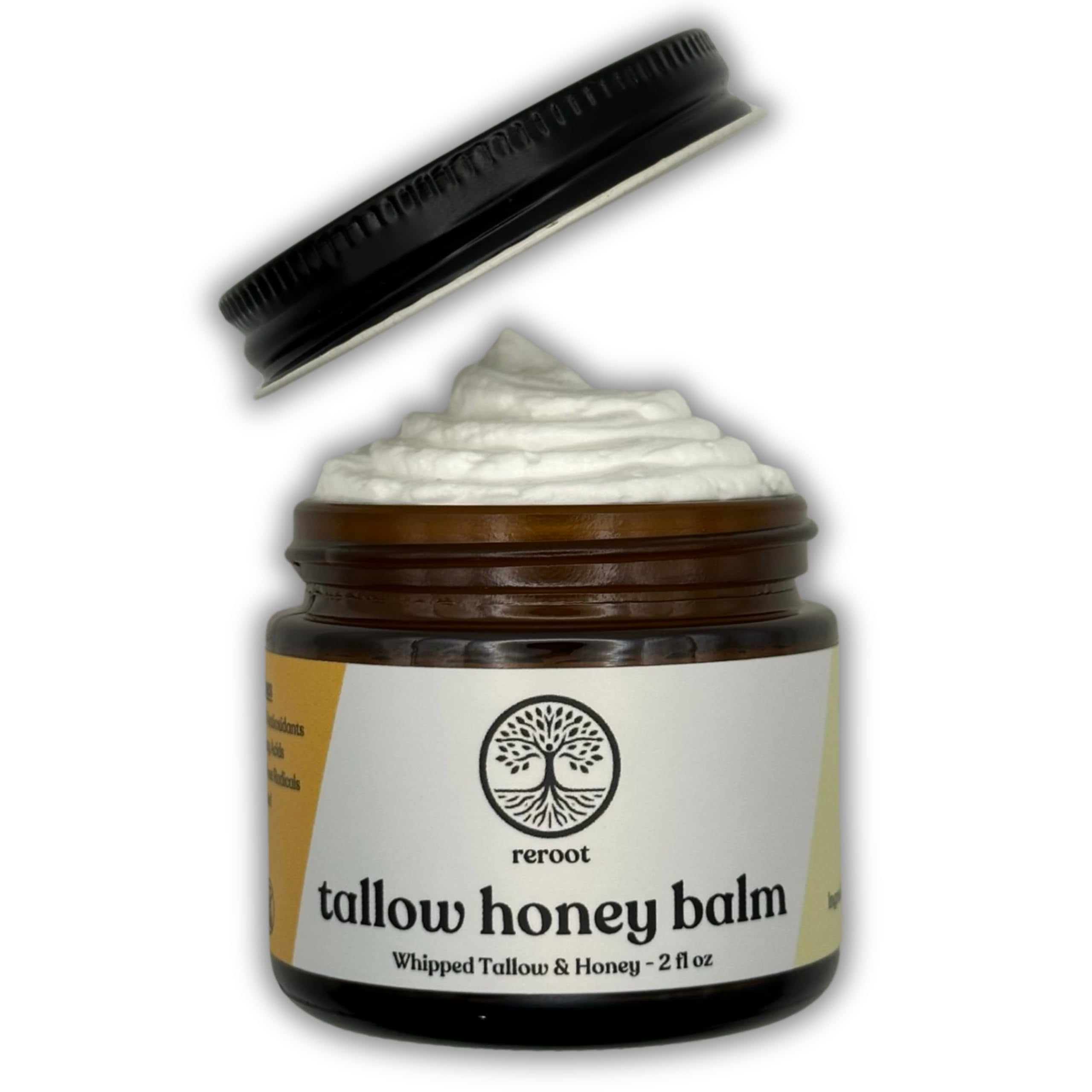 Beef Tallow for Skin CCF19 | TALLOW HONEY BALM | 100% Grass-Fed Tallow ...