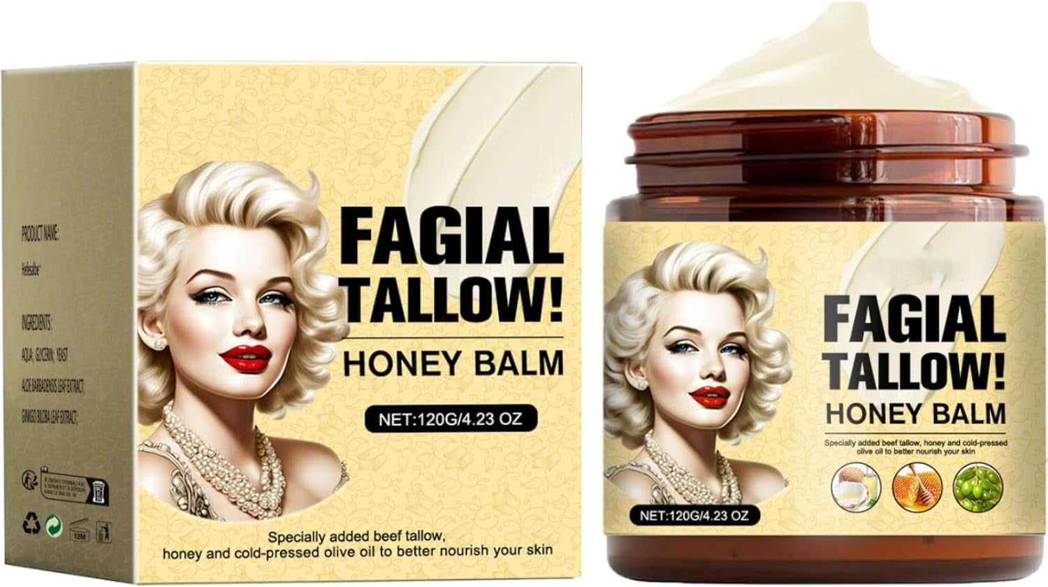 Beef Tallow Skin Care, Tallow And Honey Balm, Beef Tallow Moisturiser ...