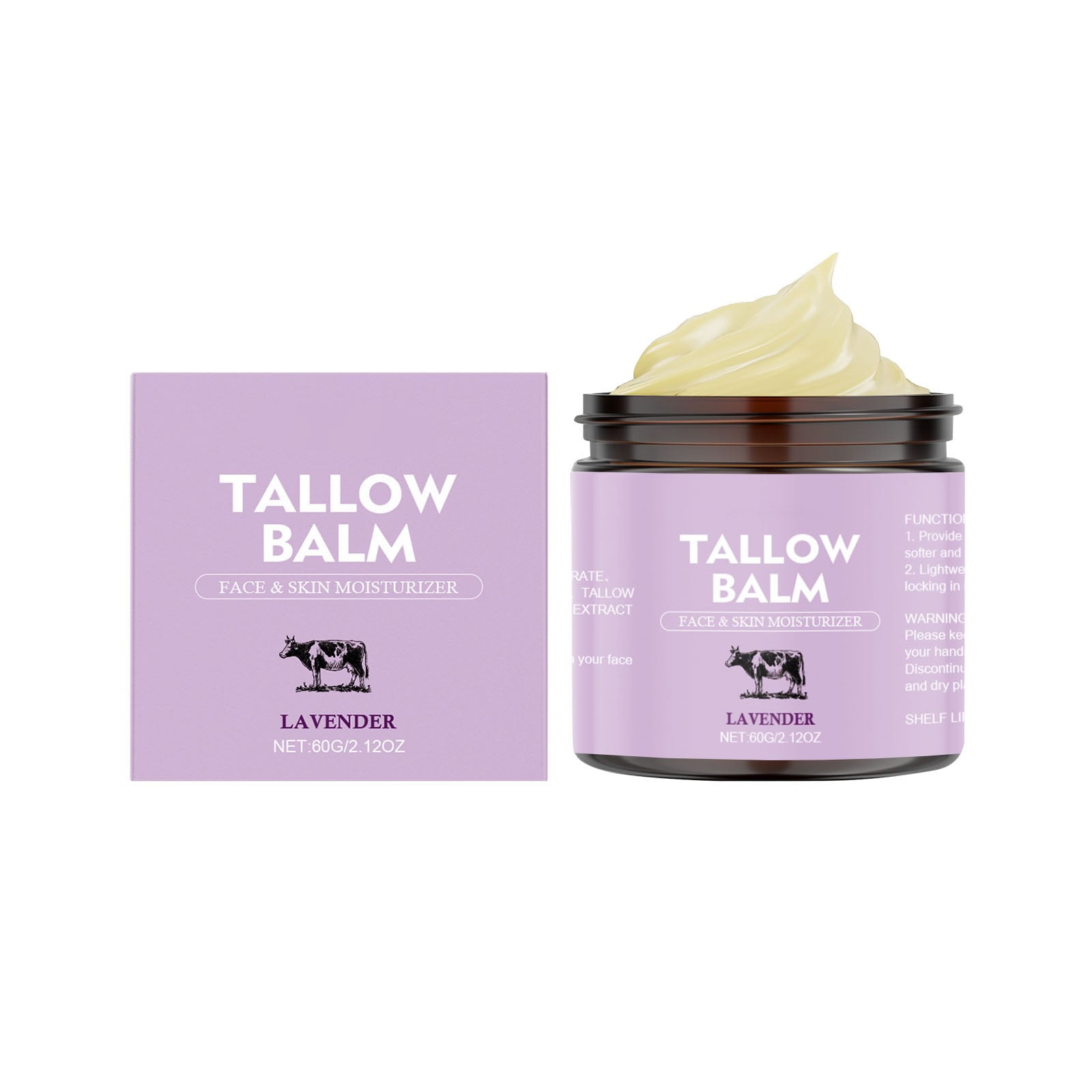 Beef Tallow for Skin, Grass-Fed Beef Tallow Balm with Raw Honey ...
