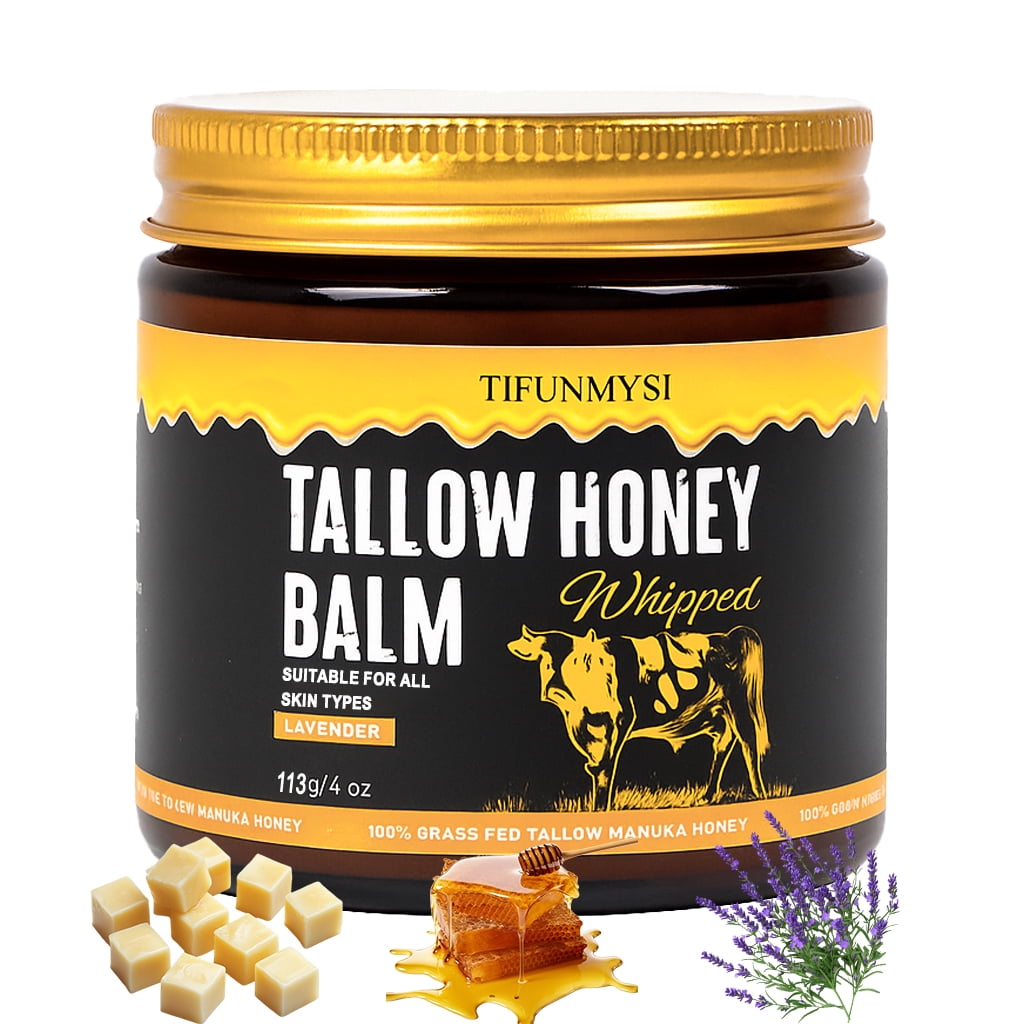 Beef Tallow for Skin – Grass-Fed Beef Tallow & Raw Honey Balm ...