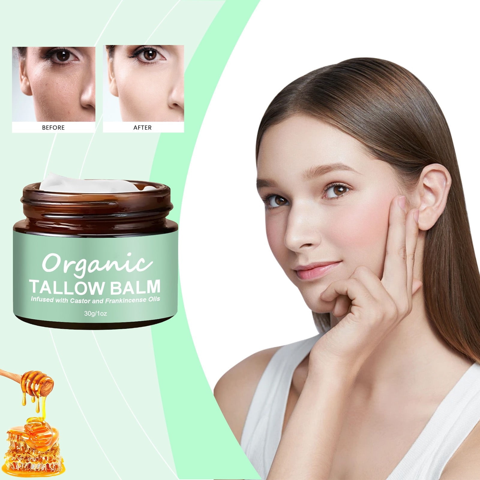 Beef Tallow For Skin Organic Grass Fed Hydrating And Nourishing Tallow ...