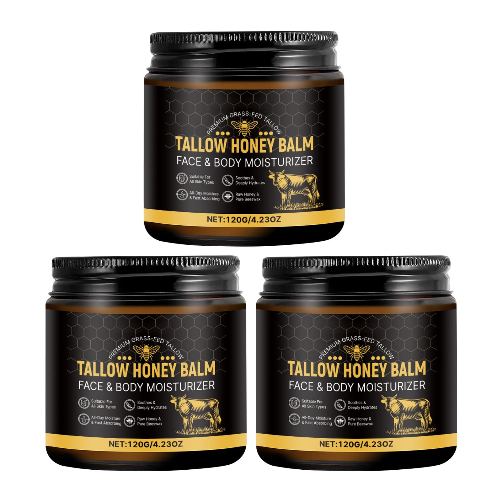 Beef Tallow for Skin - Tallow and Honey Balm for Face - 100%Organic ...