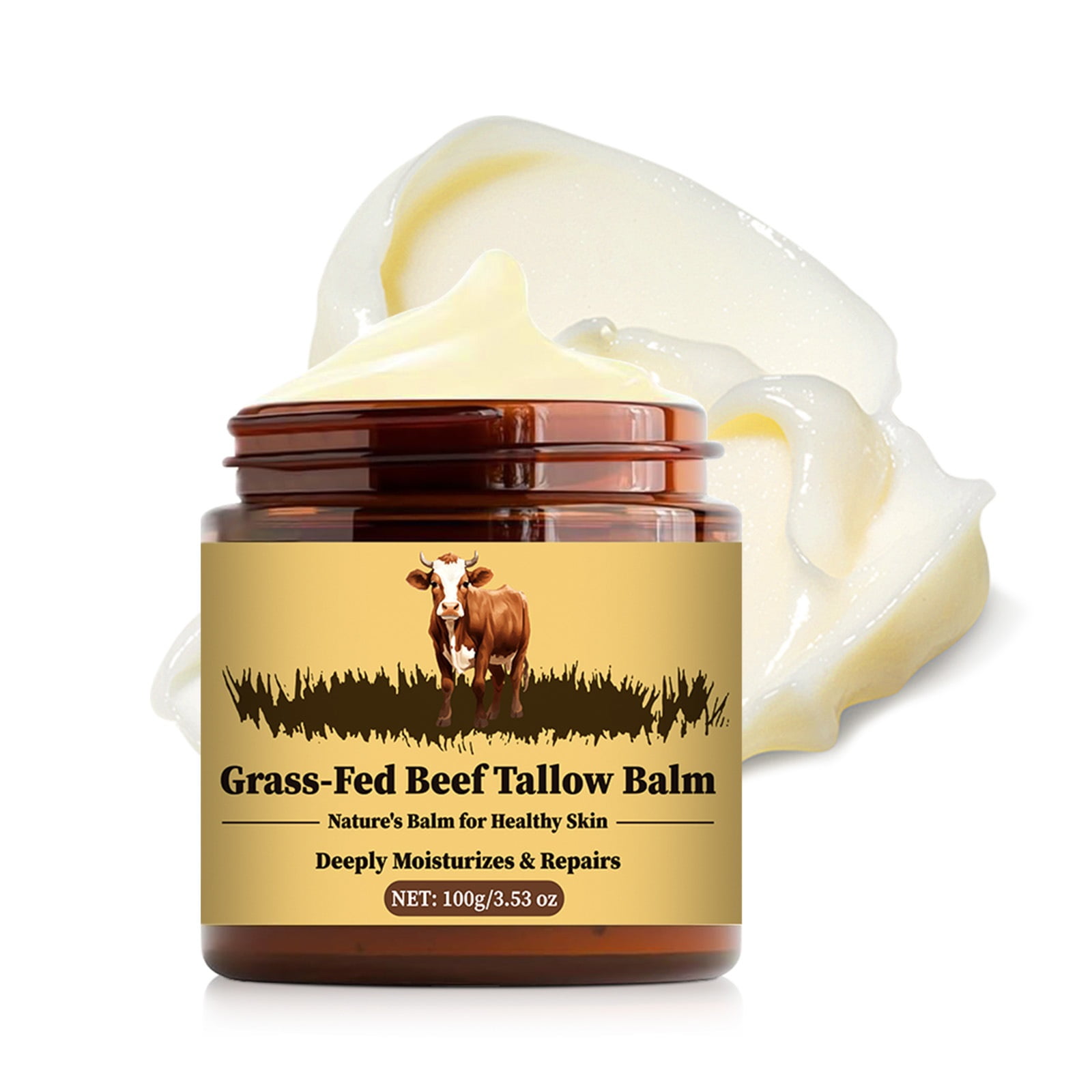 Beef Tallow for Skin, Tallow and Honey Balm, Facial Moisturizer Cream ...