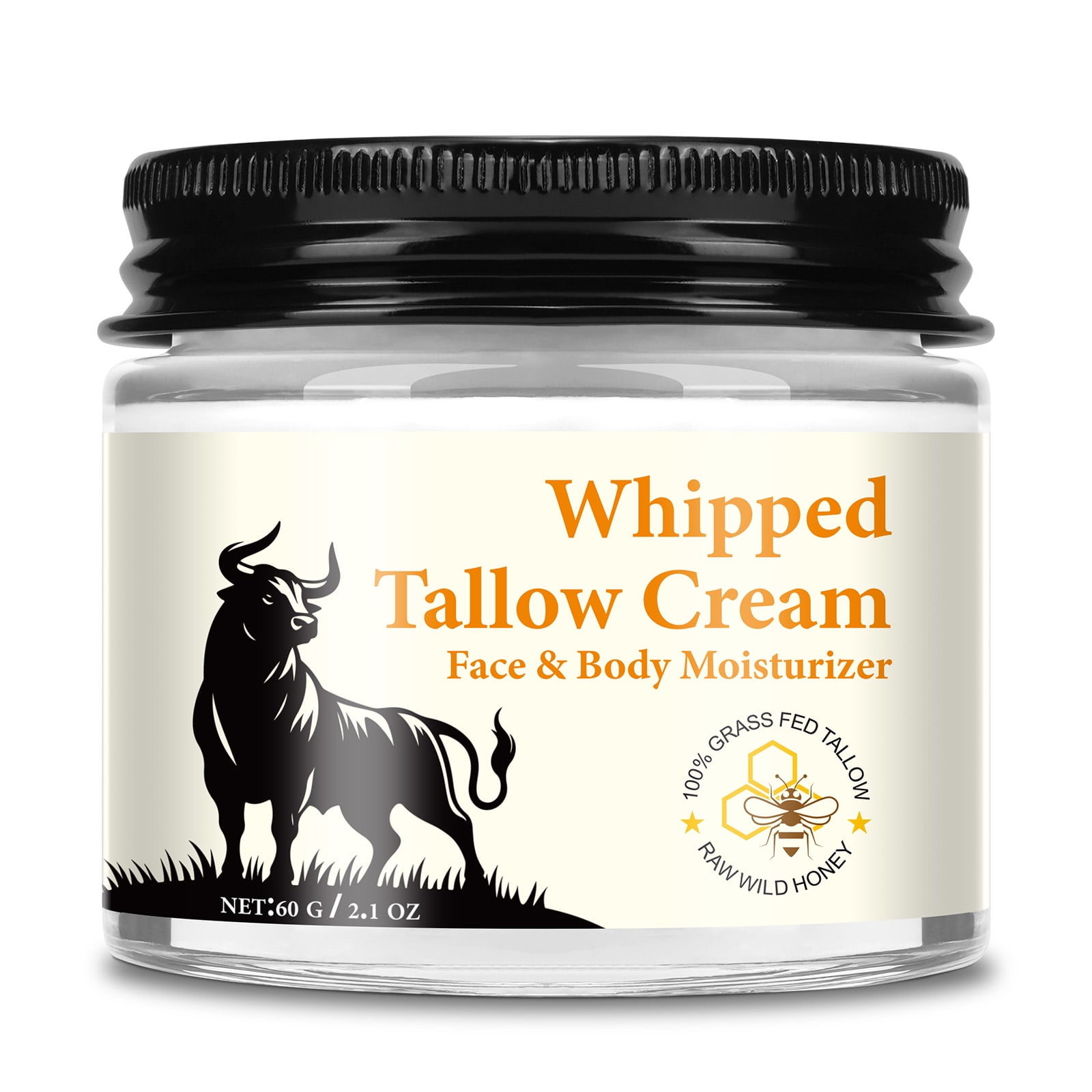 Beef Tallow for Skin, Whipped Tallow & Honey Balm, Organic Tallow Face ...