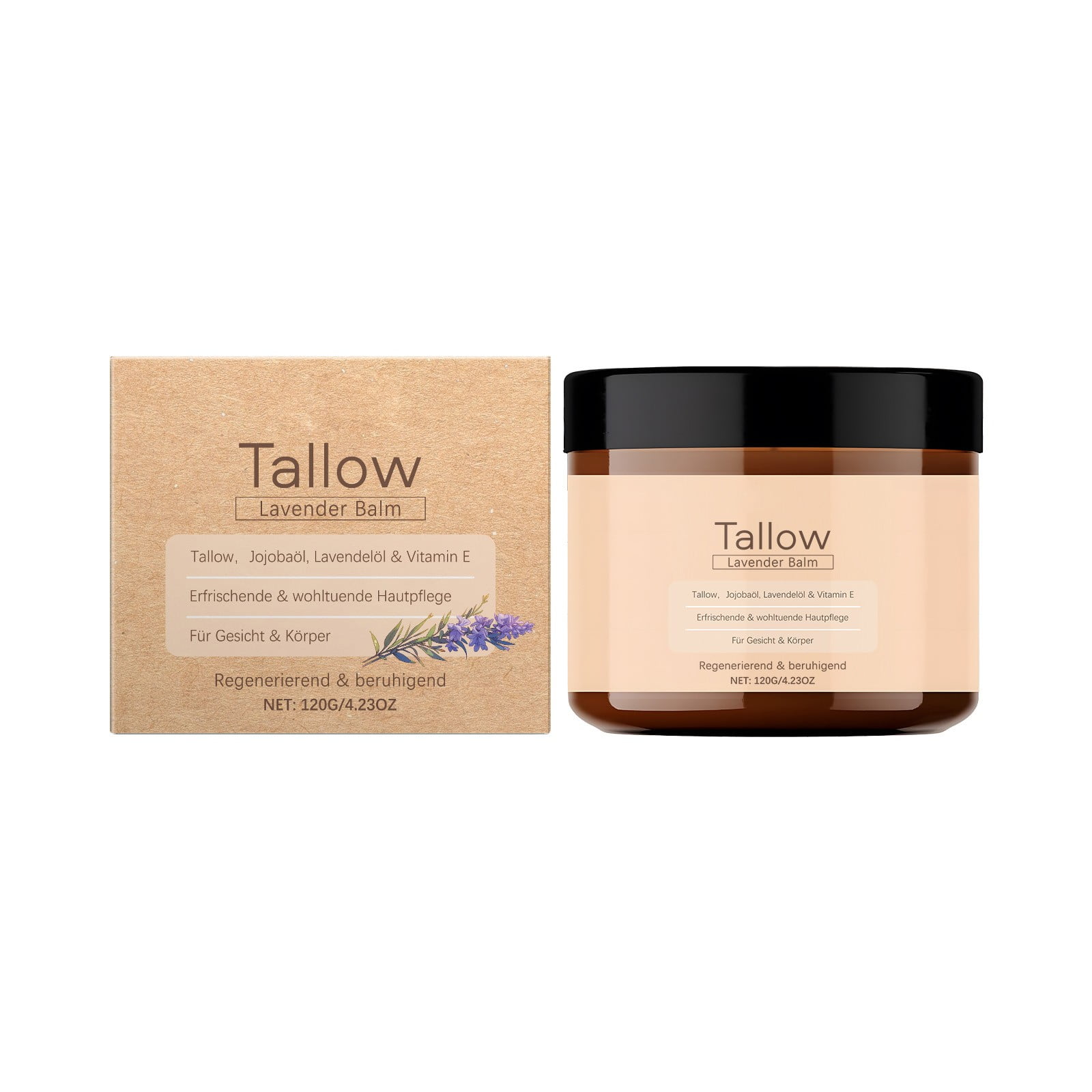 Beef Tallow Skincare Moisturizer for Face, 100% Grass-Fed Beef Tallow ...