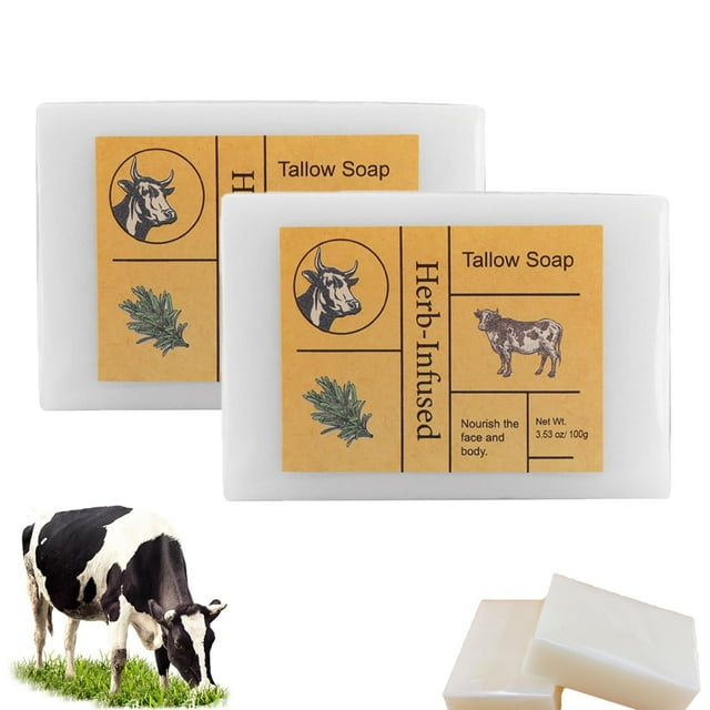 Beef Tallow Soap Bar All Natural Tallow Soap Bar Grass Fed Tallow