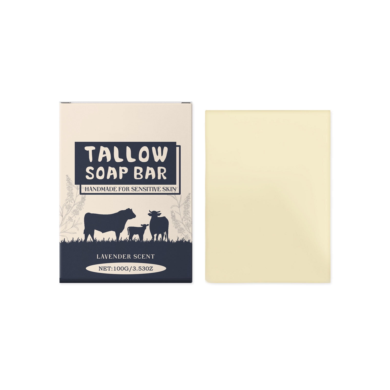 Beef Tallow Soap Bar – All Natural Grass Fed Tallow Soap Lavender ...