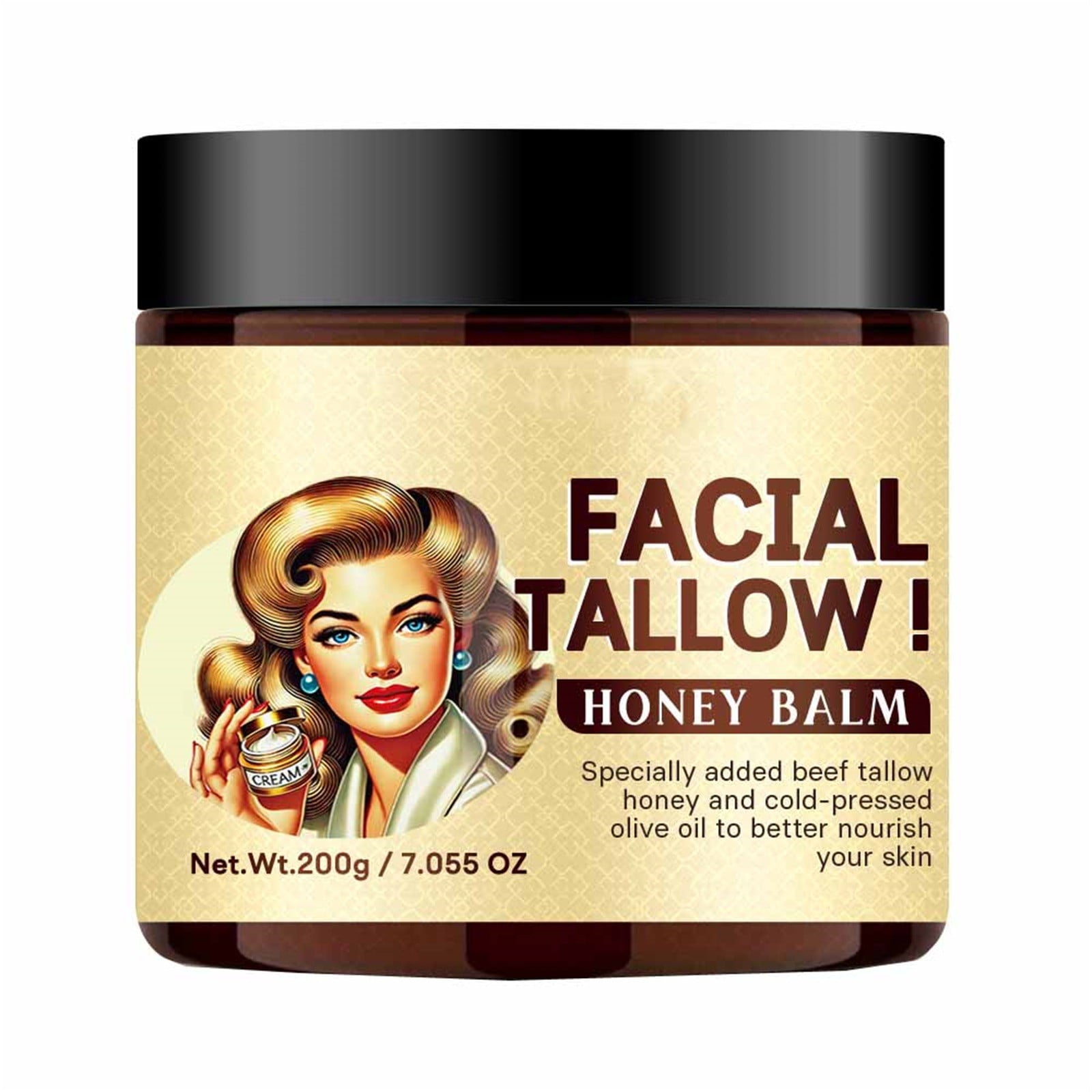 Beef Tallow And Honey Balm Unscented Grass Fed Grass Finished Face