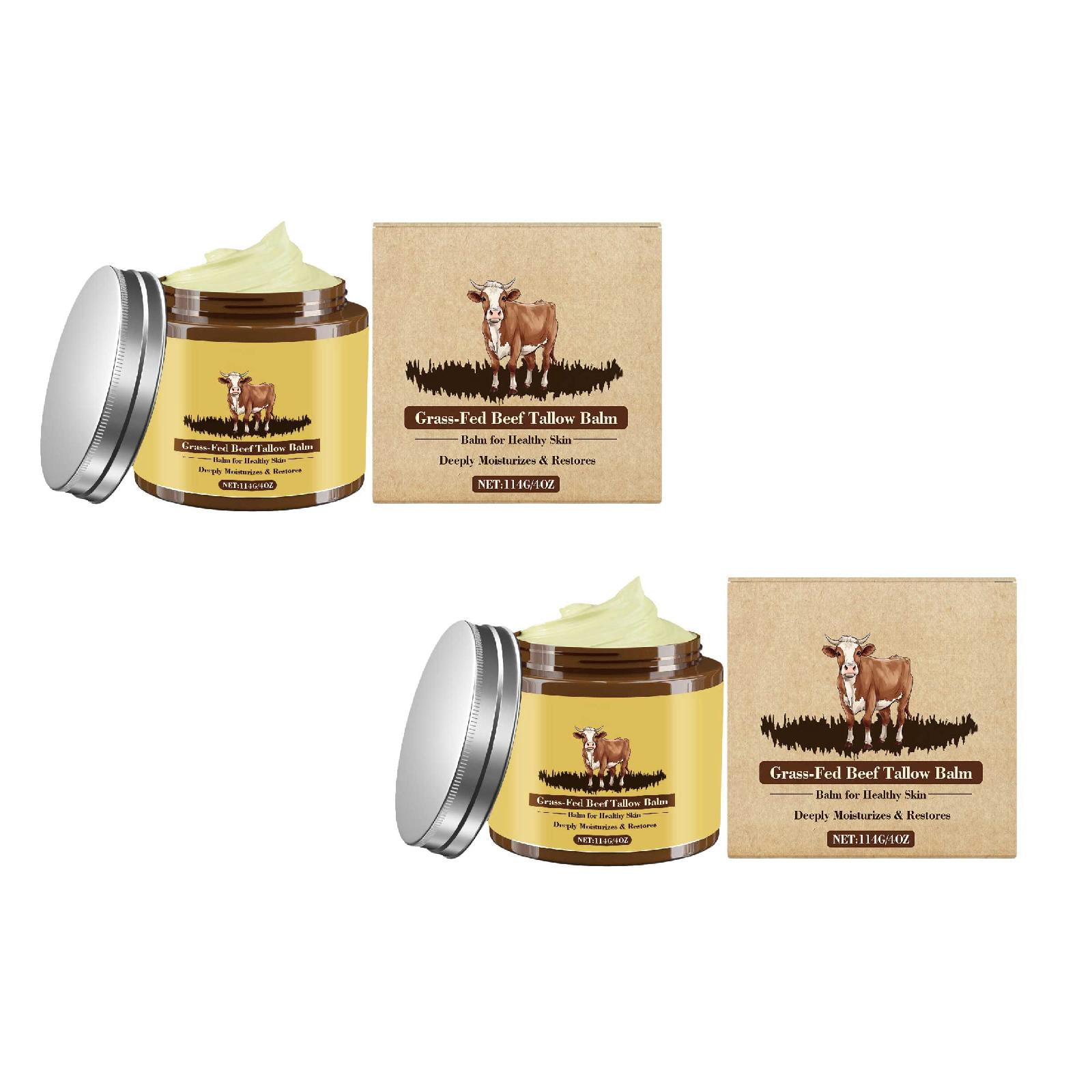 Beef Tallow for Skin 100% Organic Grass Fed Tallow and Honey Balm ...