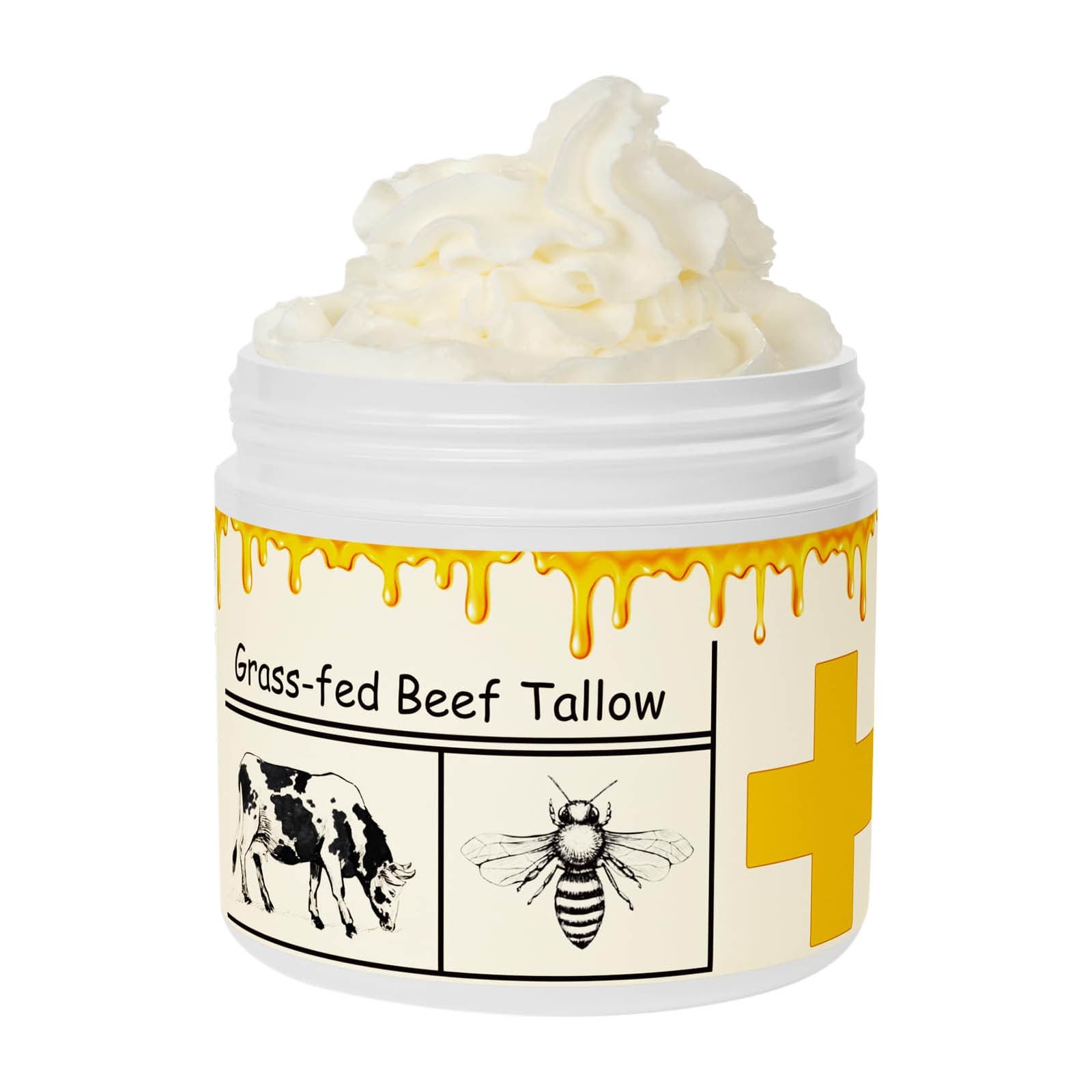 Beef Tallow for Skin, Face Moisturizer, Grass-fed Beef Tallow, Organic ...