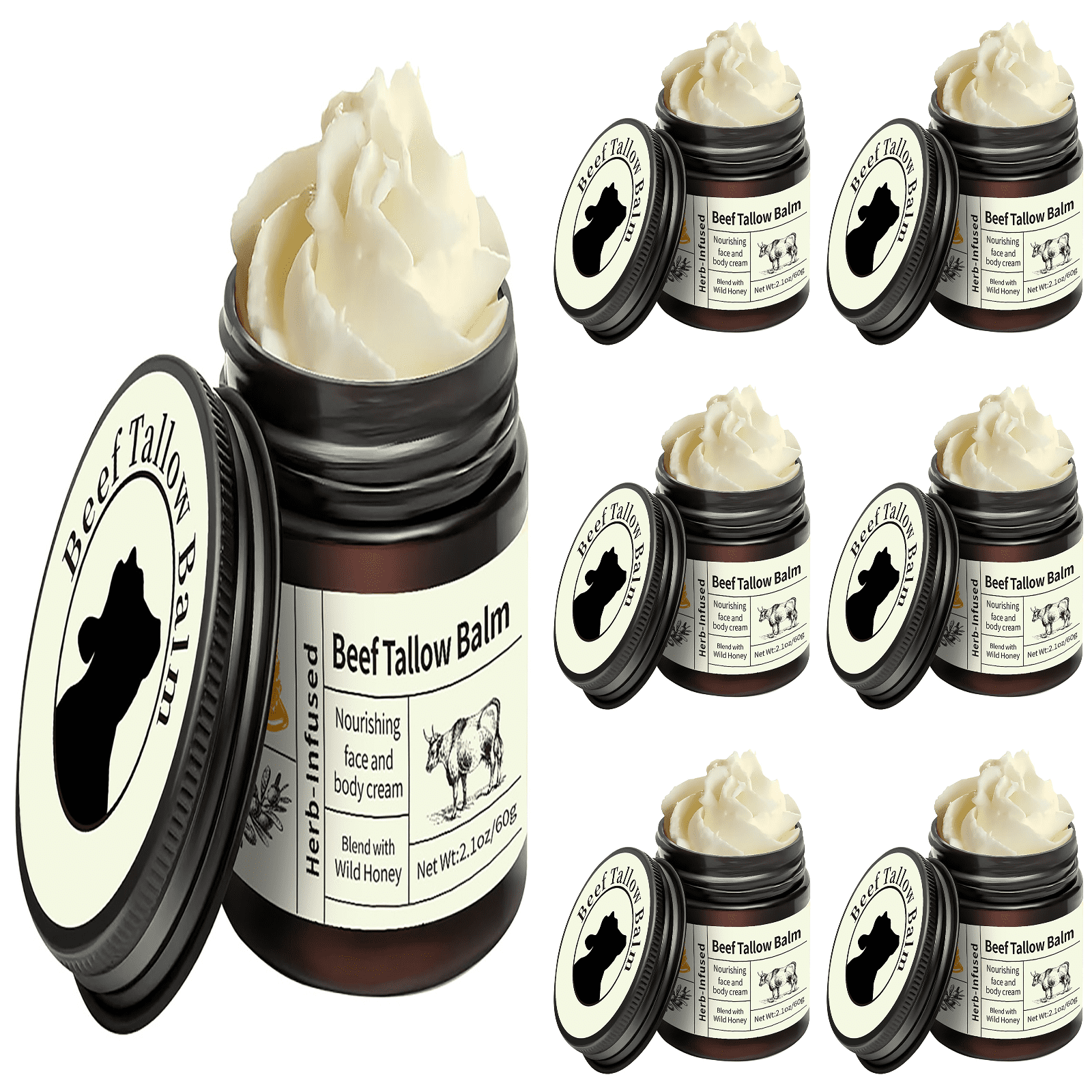 Beef Tallow for Skin, Organic Grass-Fed Whipped Beef Tallow, Deeply for ...