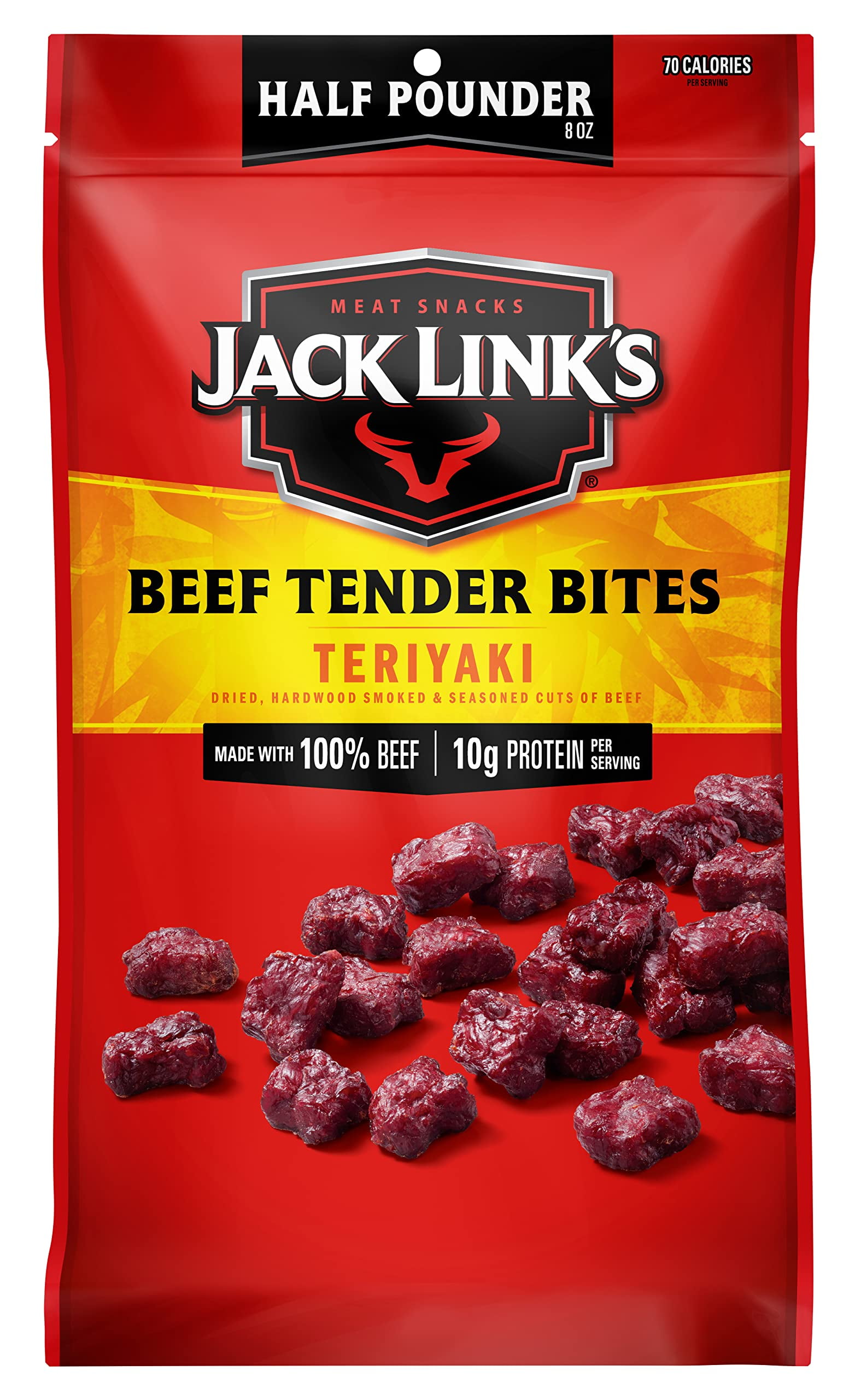 Beef Tender Bites, Teriyaki, Half Pounder Bag - Flavorful Meat Protein ...