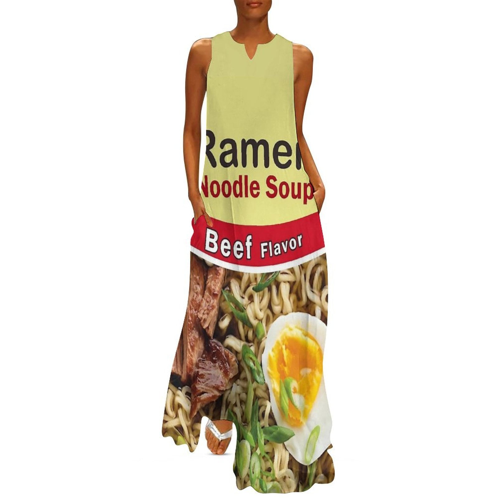 Beef lean Long Dress Women's summer dress women's evening dresses ...